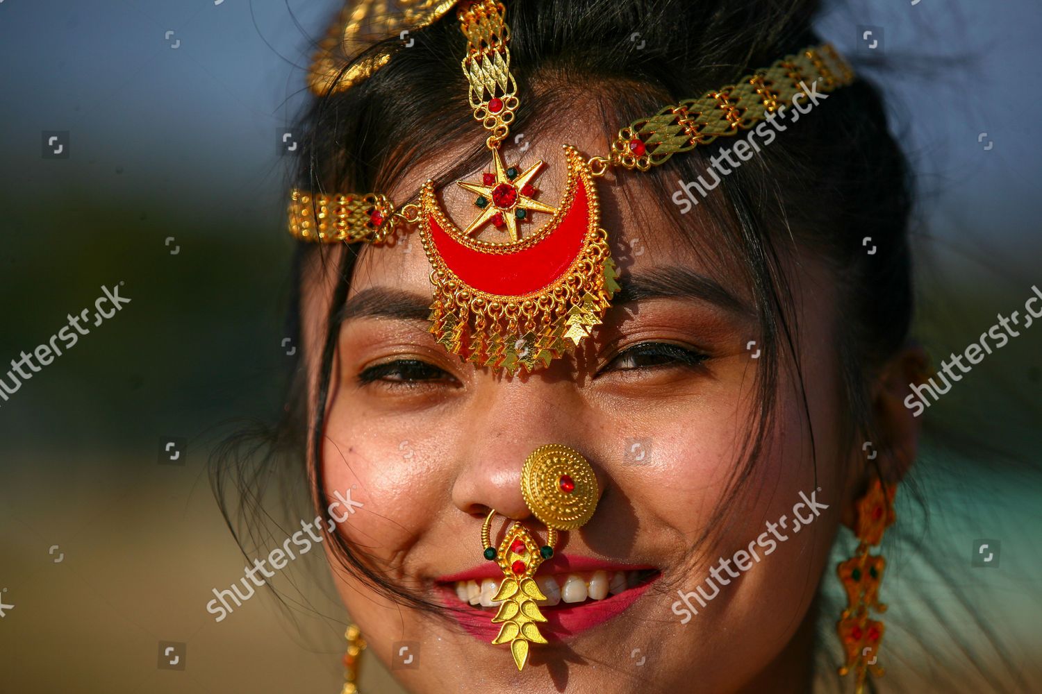 Girl Magar Community Nepal Poses Photo Editorial Stock Photo - Stock ...