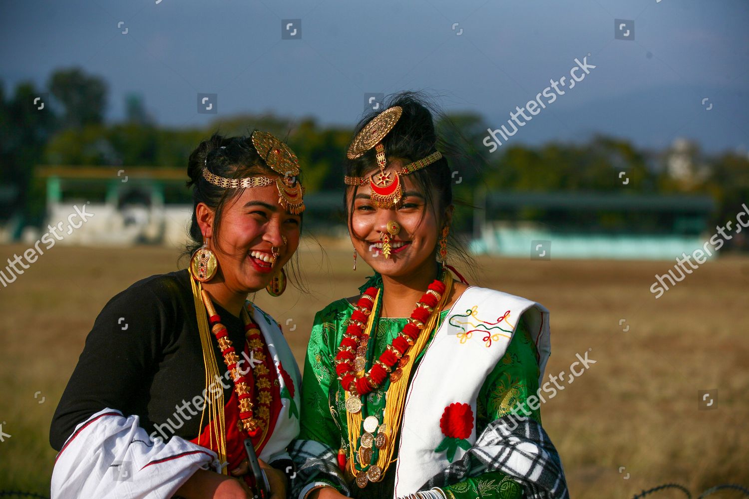 Girls Magar Community Nepal Poses Photo Editorial Stock Photo - Stock ...