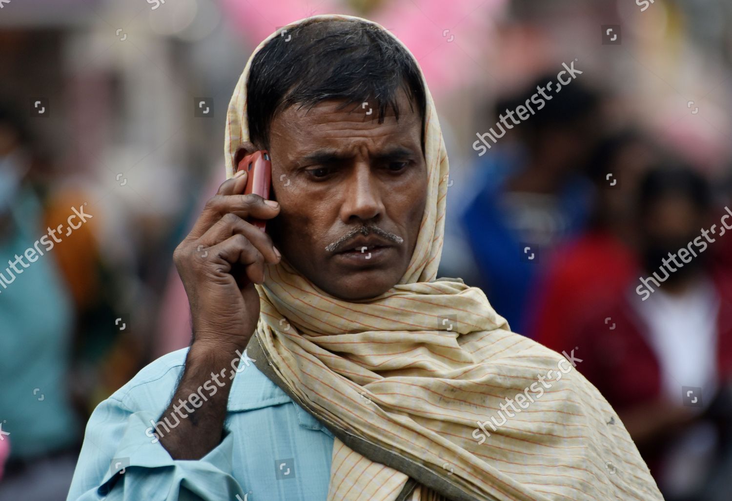 Man Without Mask Talks On His Editorial Stock Photo - Stock Image ...
