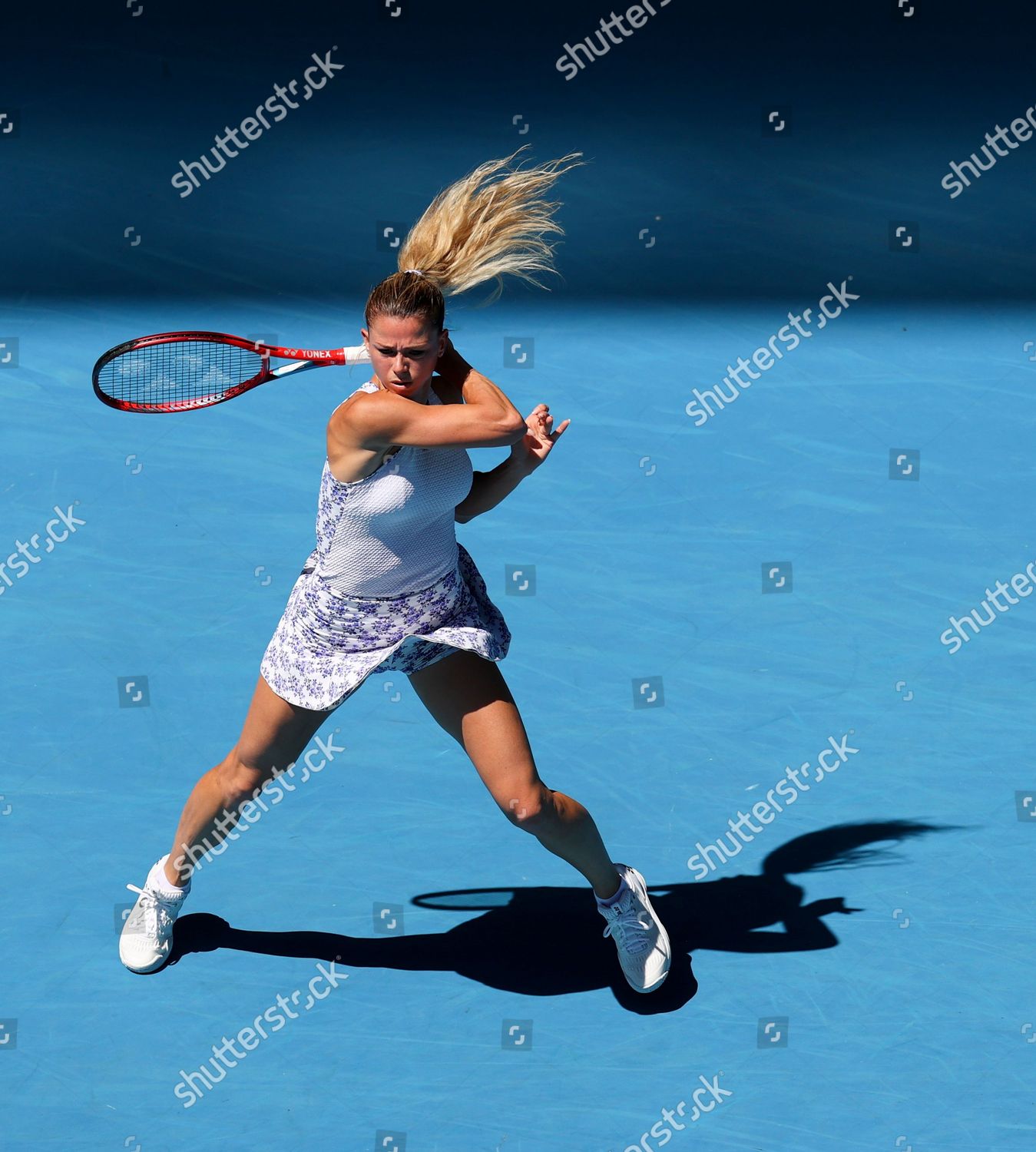 Camila Giorgi Second Round Action Editorial Stock Photo - Stock Image ...