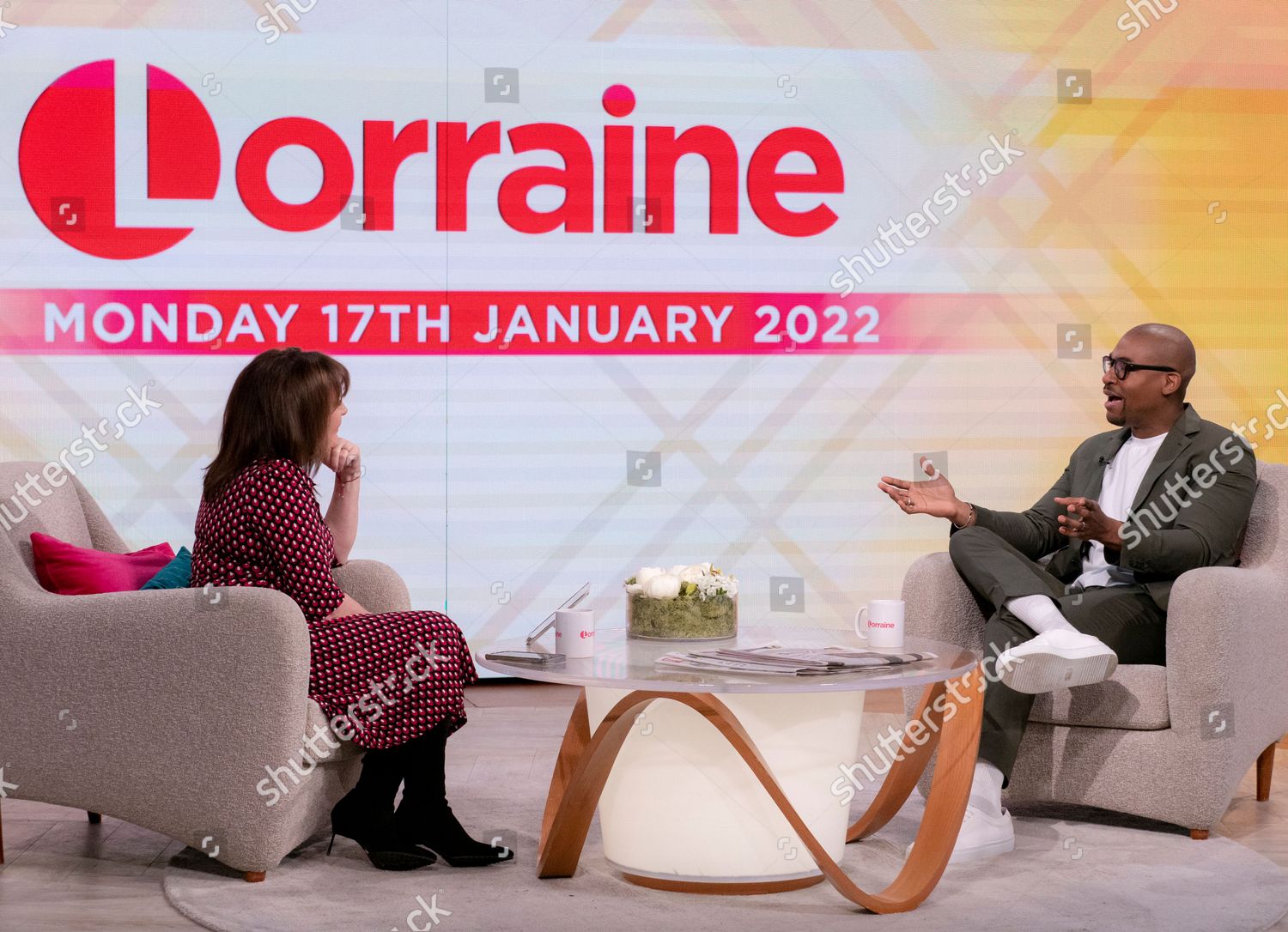 Lorraine Kelly Paul Carrick Brunson Editorial Stock Photo - Stock Image ...
