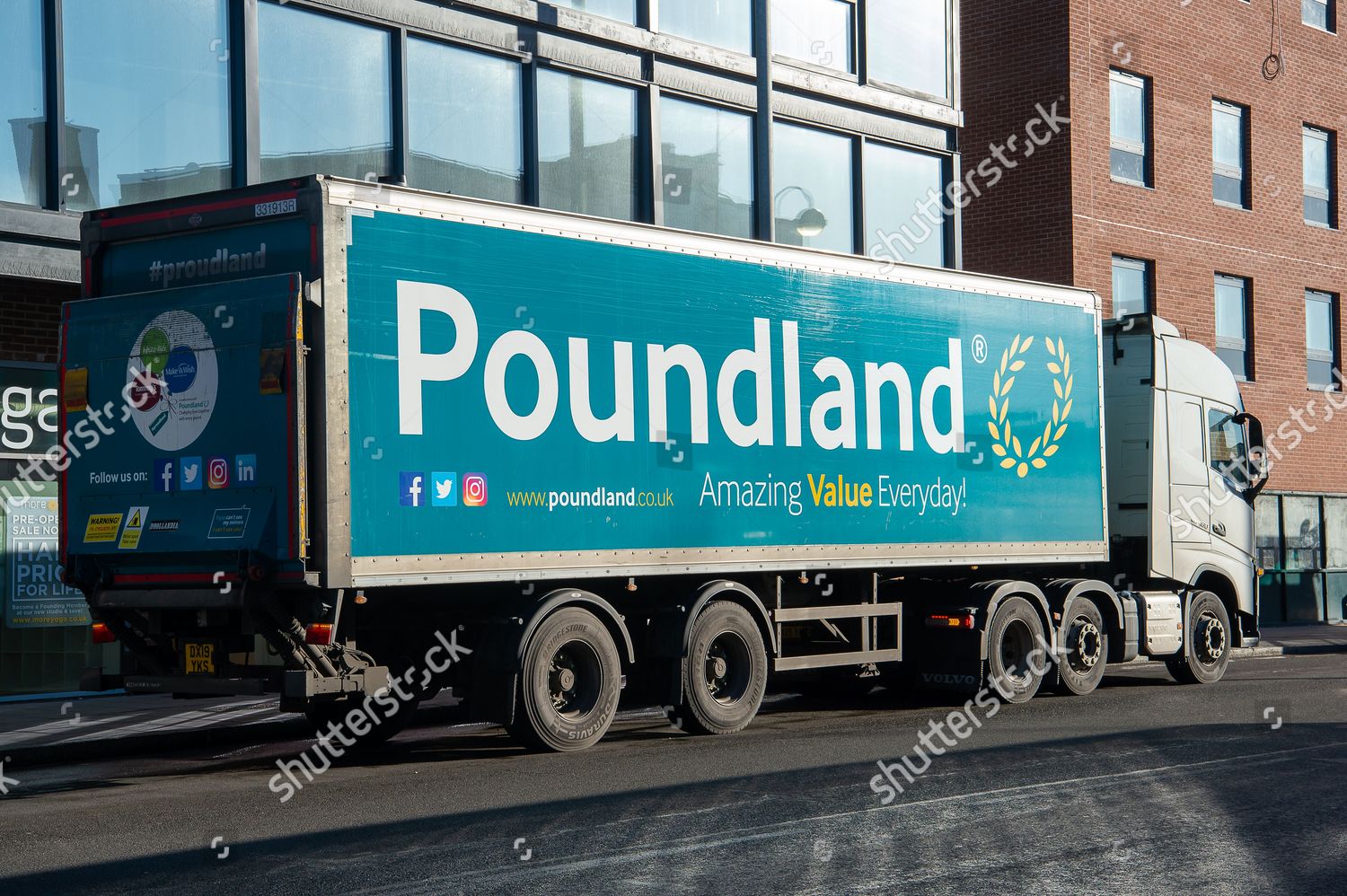 Poundland Hgv Delivery Truck Uxbridge Today Editorial Stock Photo ...