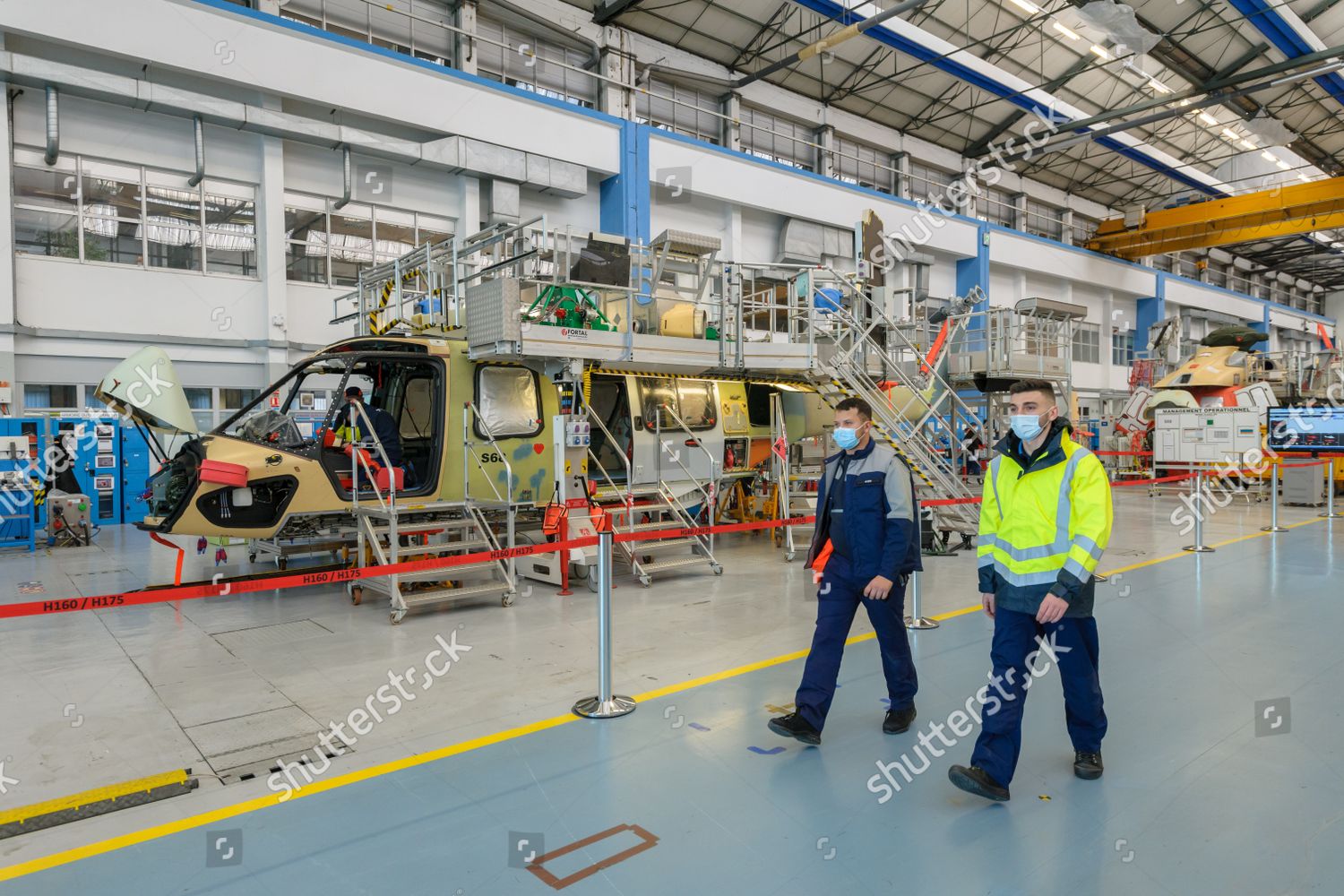 Airbus Helicopters Workers Seen On Assembly Editorial Stock Photo ...
