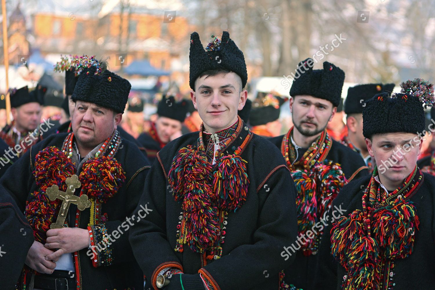 Men Hutsul Clothes Pictured During Hutsul Editorial Stock Photo - Stock ...