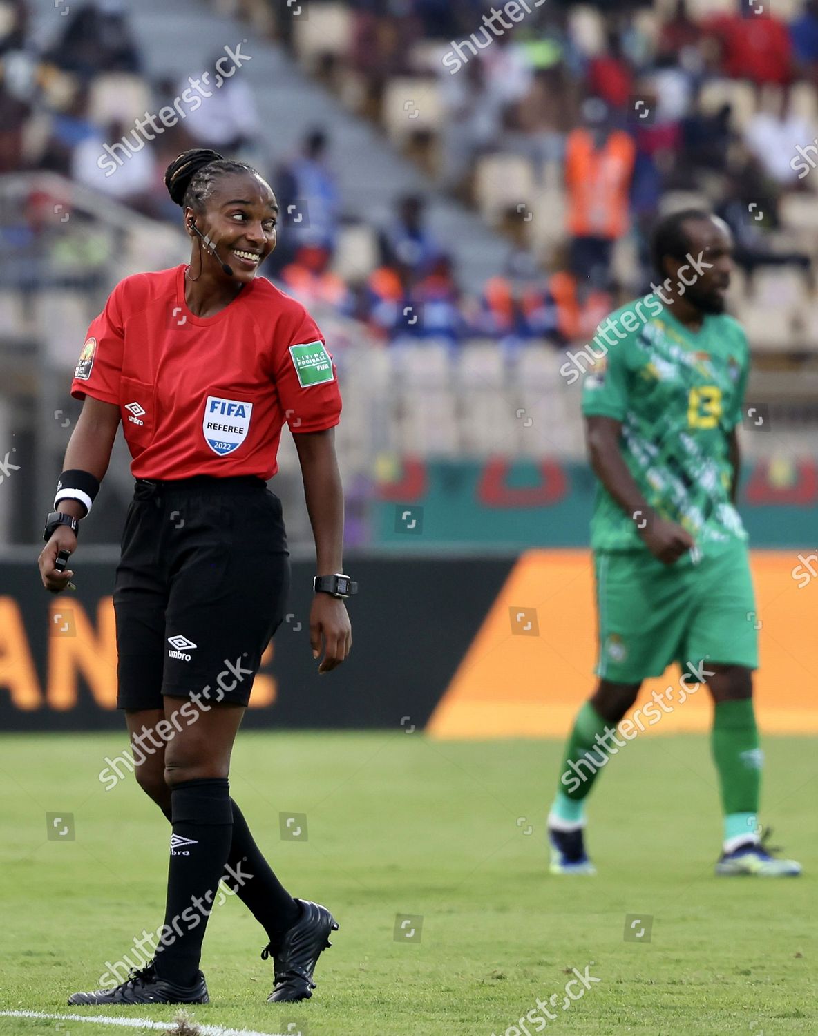 Referee Salima Rhadia Mukansanga Rwanda During Editorial Stock Photo ...