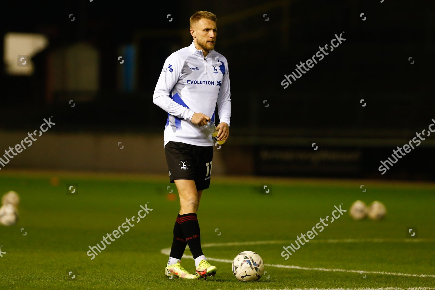 Marcus Carver Hartlepool United Warms During Editorial Stock Photo ...