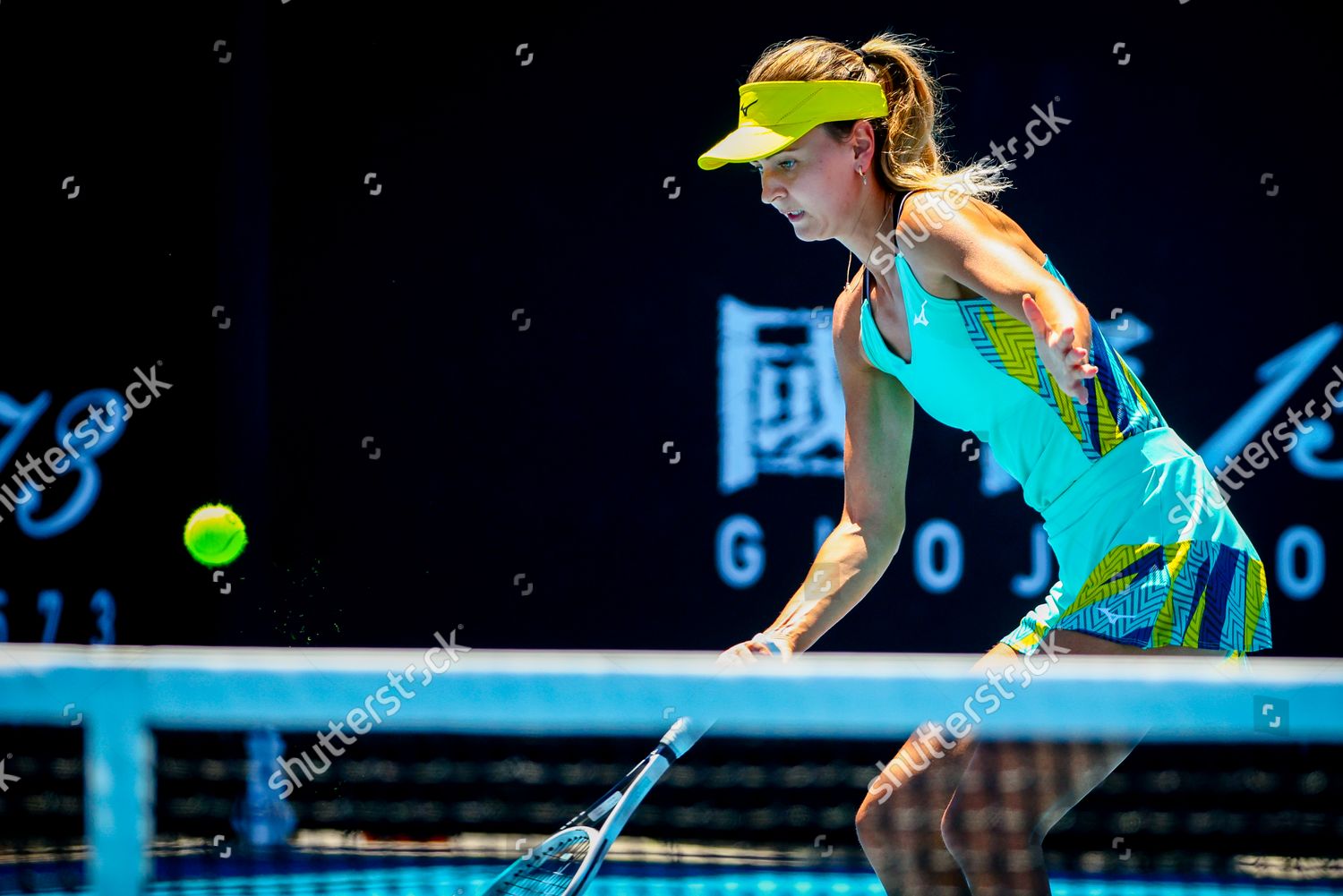 Belgian Maryna Zanevska Pictured Action During Editorial Stock Photo ...