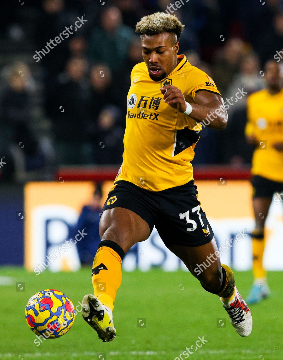 Adama Traore Wolves Stretches He Races Editorial Stock Photo - Stock ...