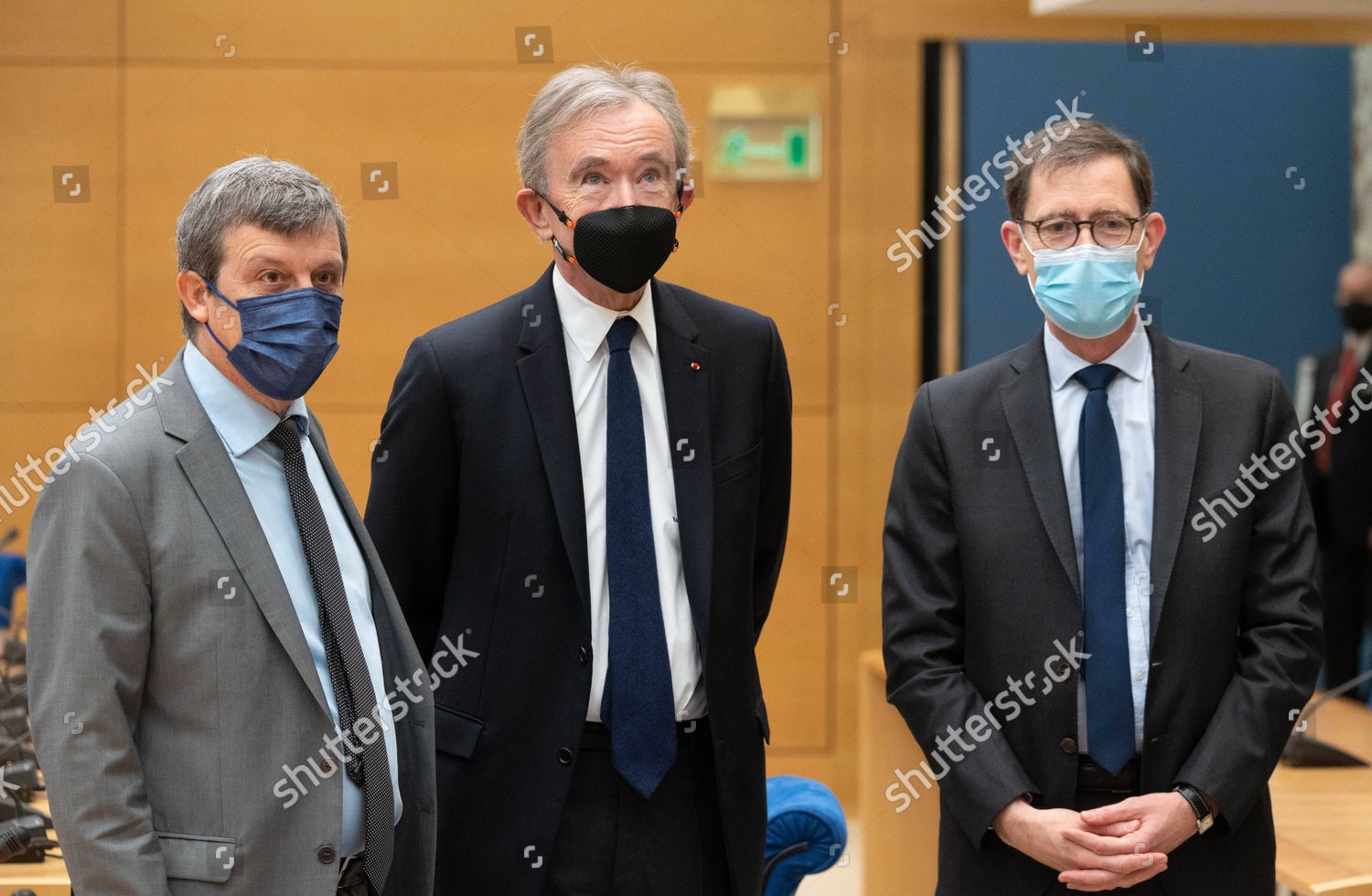 David Assouline Bernard Arnault Laurent Lafon Editorial Stock Photo ...