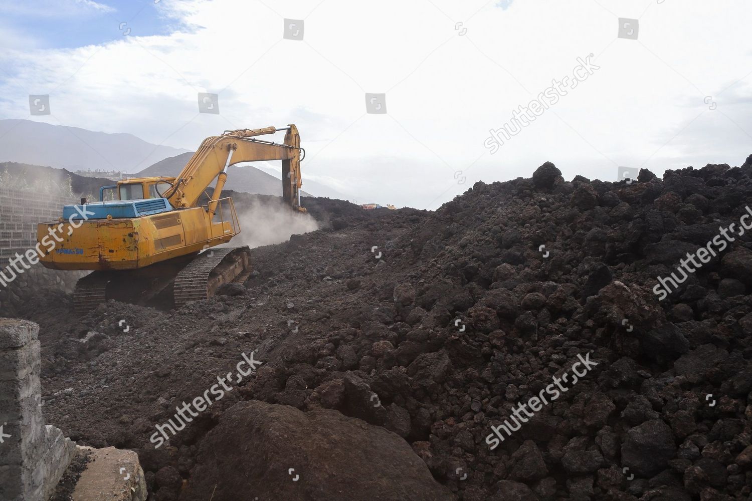 Excavator Works Create Path Gain Access Editorial Stock Photo - Stock ...