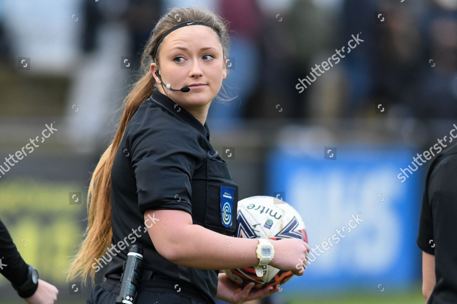 Referee Chloe Ann Anderson During Fa Editorial Stock Photo - Stock ...