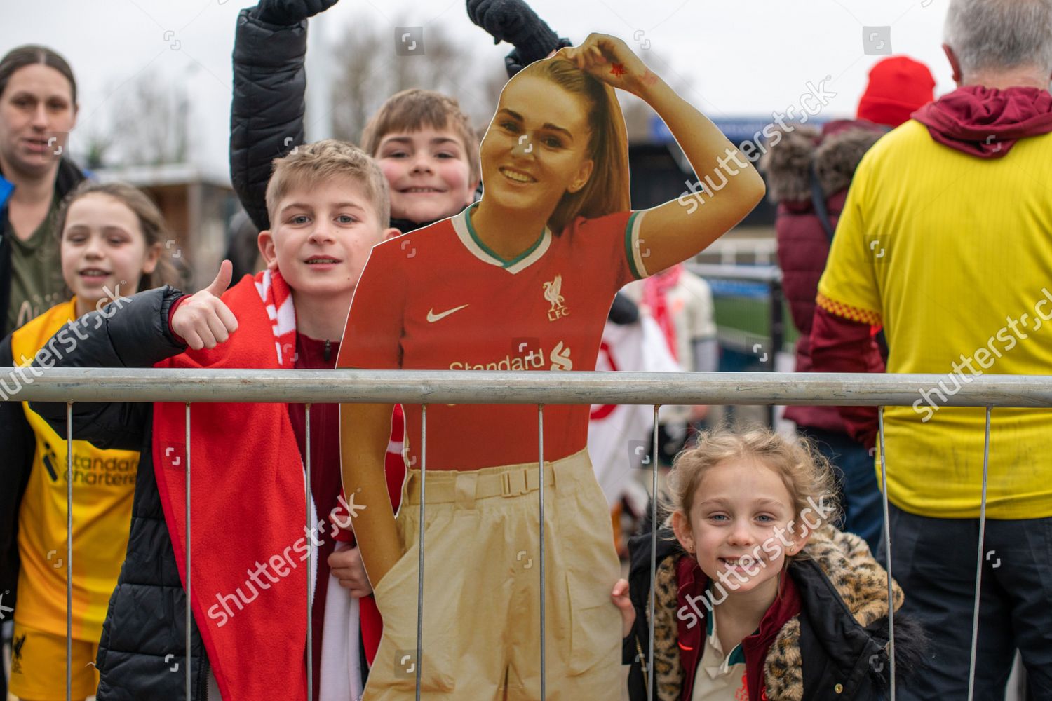 Liverpool Fans Cardboard Cut Out Ahead Editorial Stock Photo - Stock ...