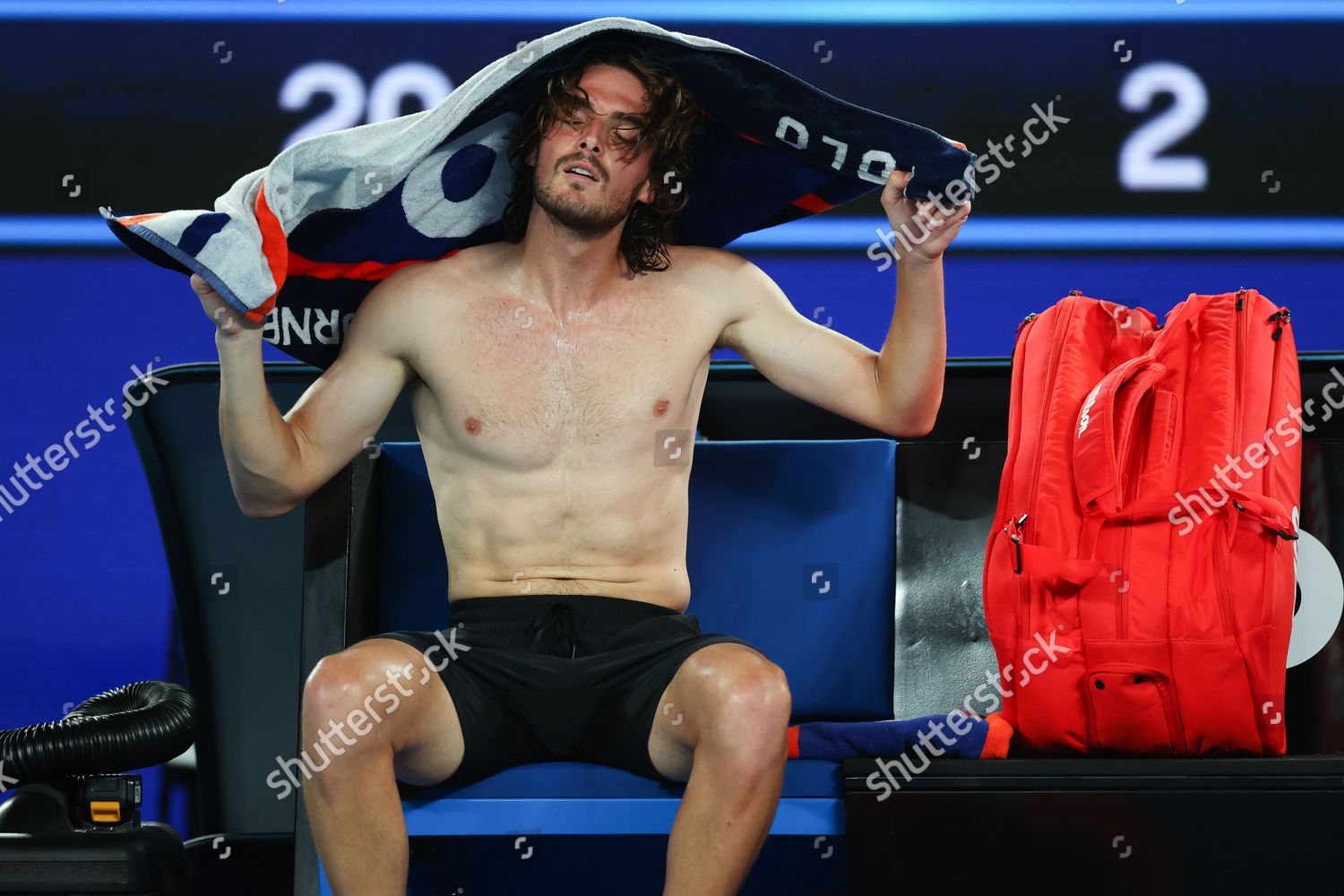 Stefanos Tsitsipas During His Quarter Final Editorial Stock Photo ...