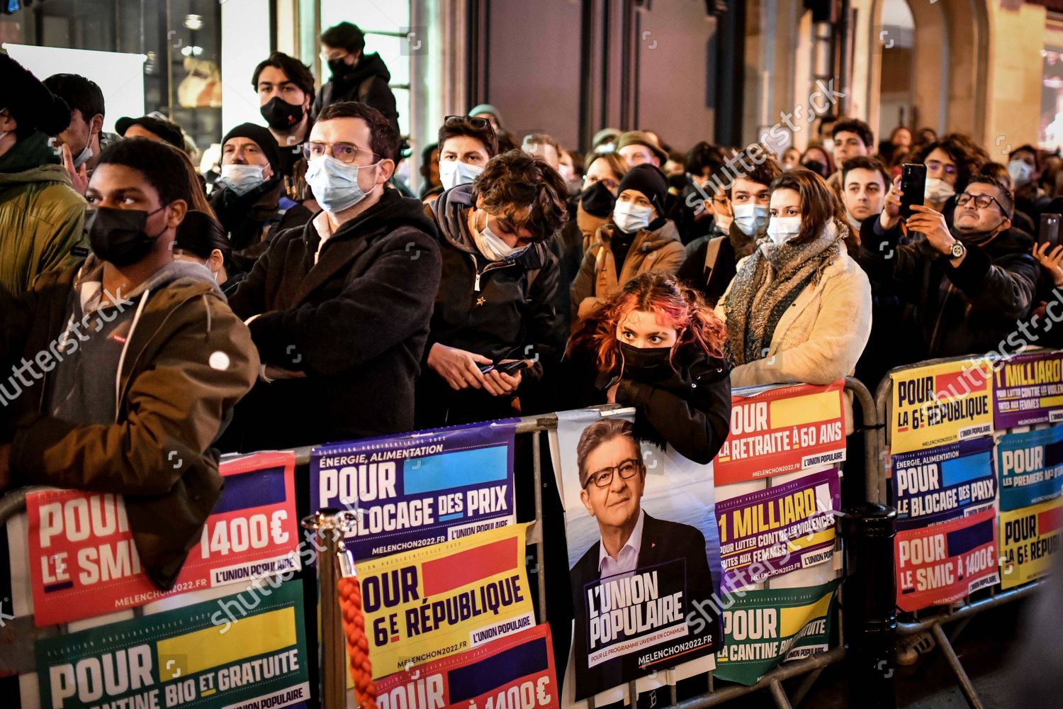 People Listen French Leftist Movement La Editorial Stock Photo - Stock ...