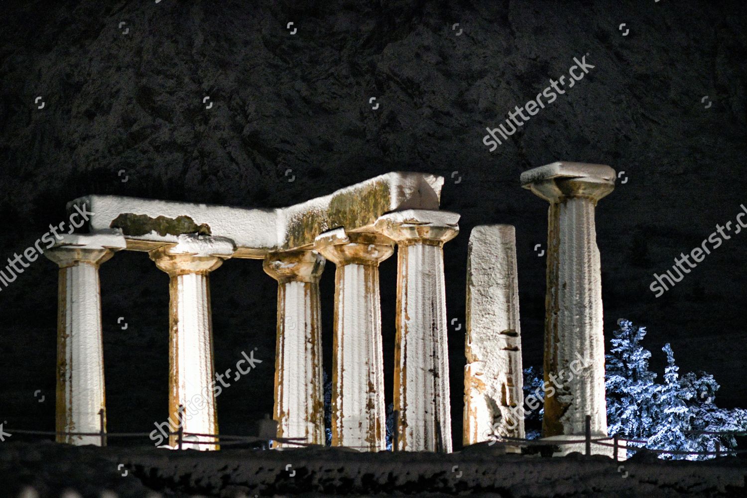 Ancient Temple Isthmia Temple Poseidon After Editorial Stock Photo ...