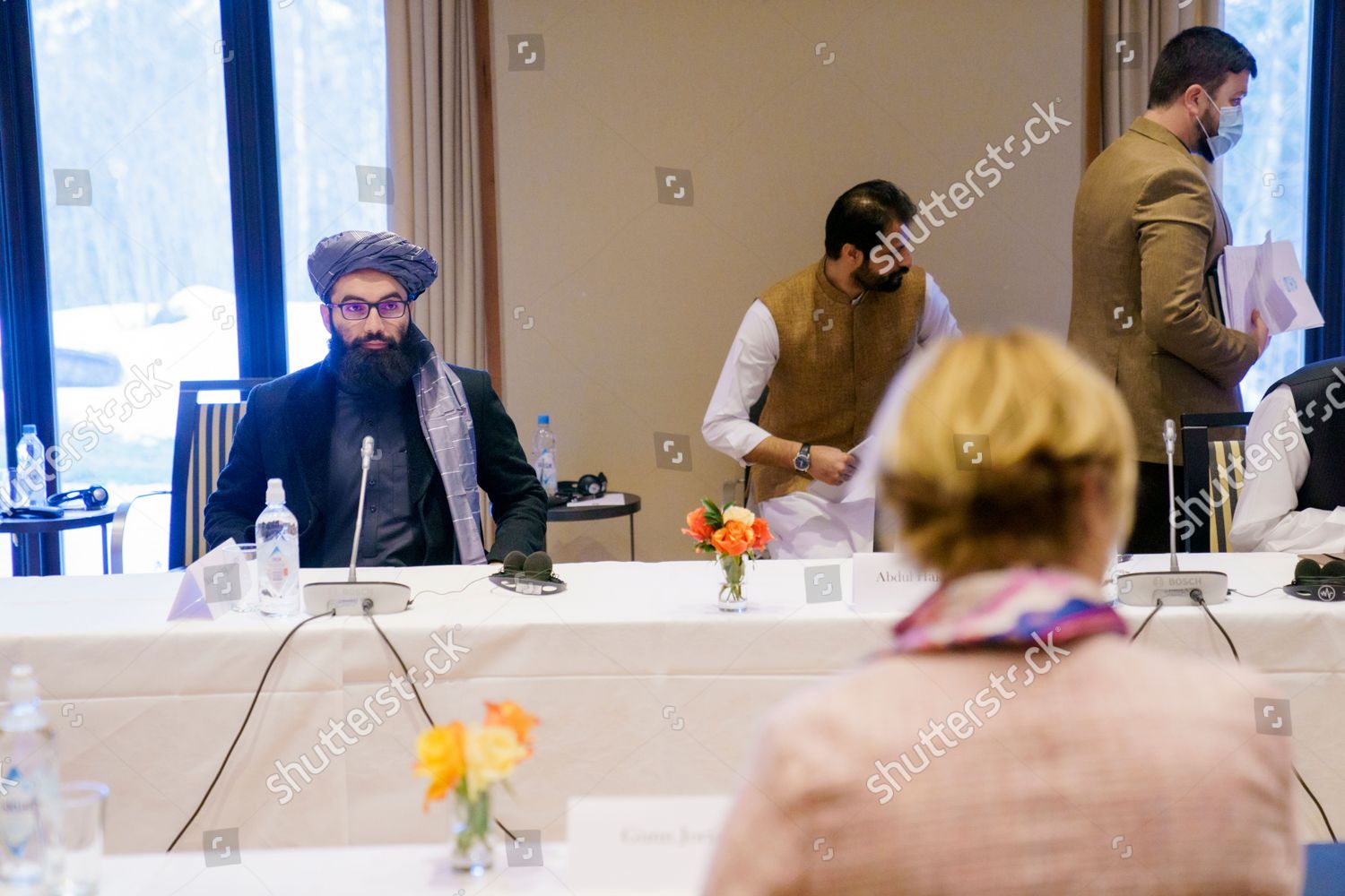 Taliban Representative Anas Haqqani Meeting Norwegian Editorial Stock ...