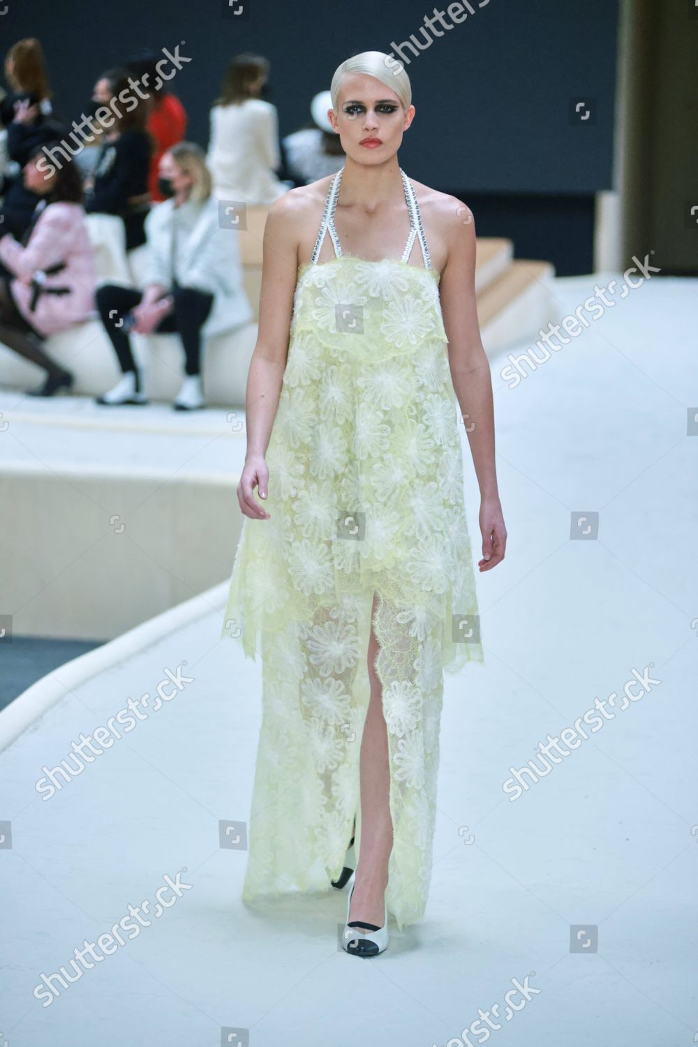 Model Walking Runway During Chanel Haute Editorial Stock Photo - Stock ...