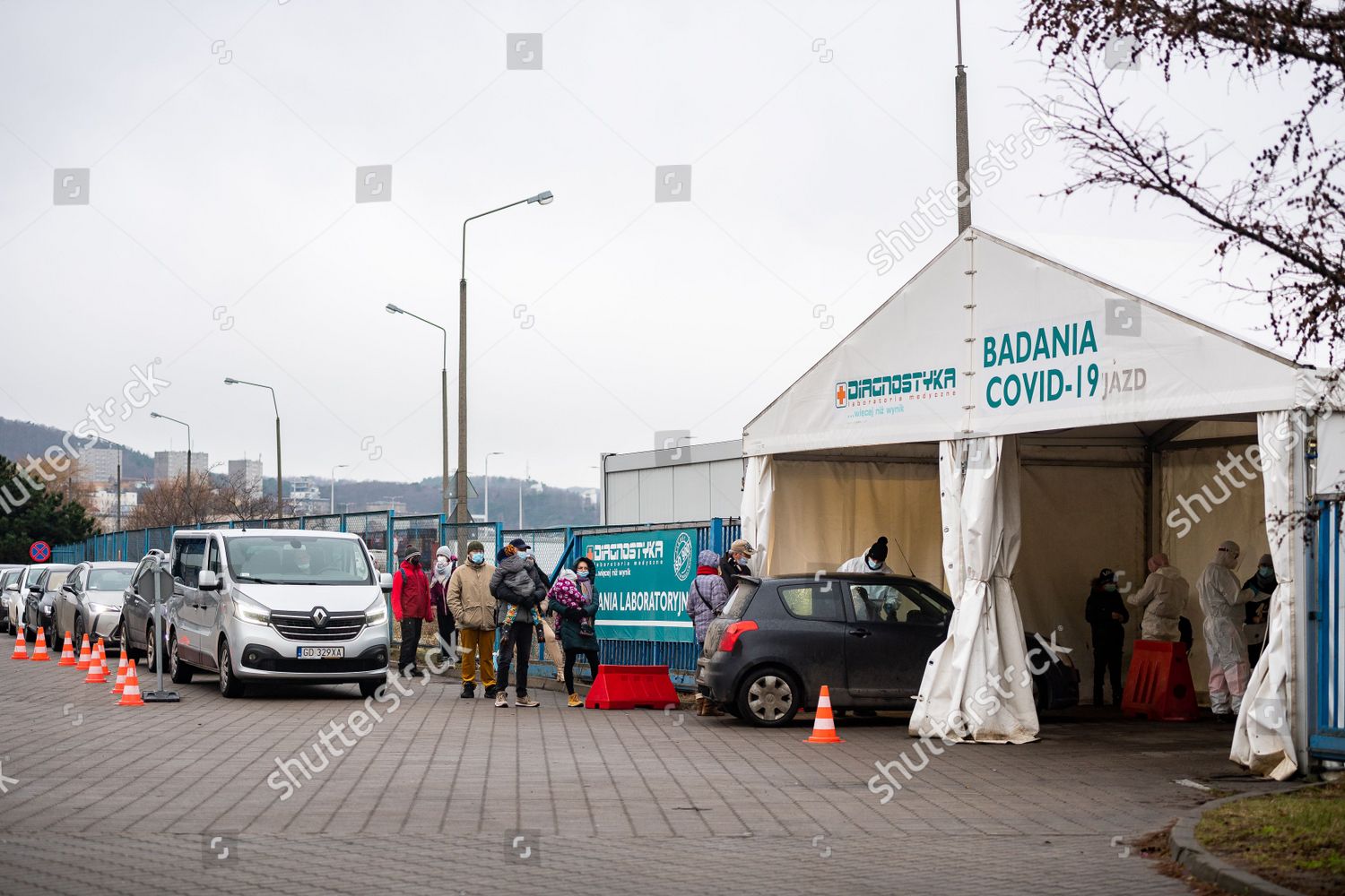 Long Queue Cars Seen Front Drive Editorial Stock Photo - Stock Image ...