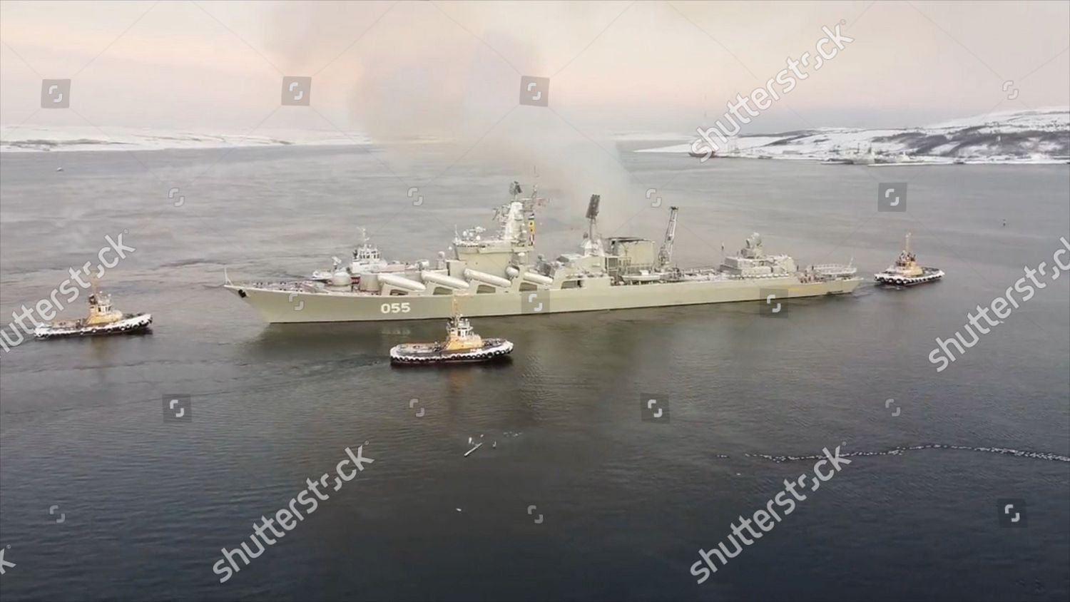 Detachment Warships Support Vessels Northern Fleet Editorial Stock ...