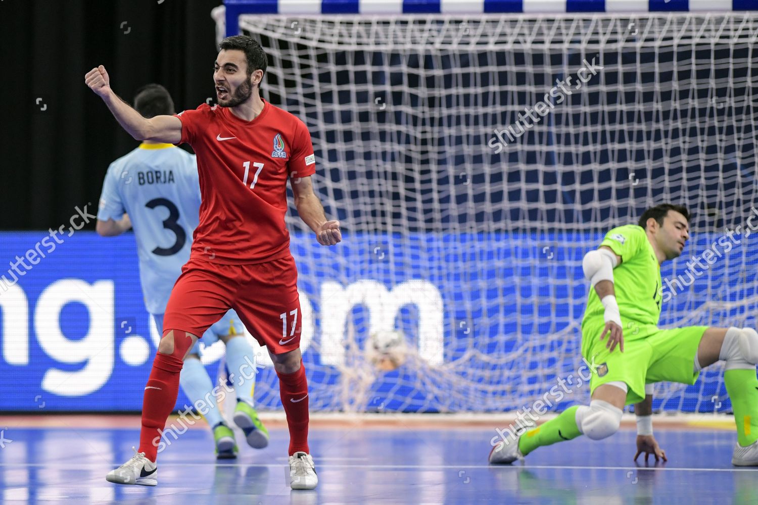 Isa Atayev Azerbaijan Futsal Celebrates 21 Editorial Stock Photo ...