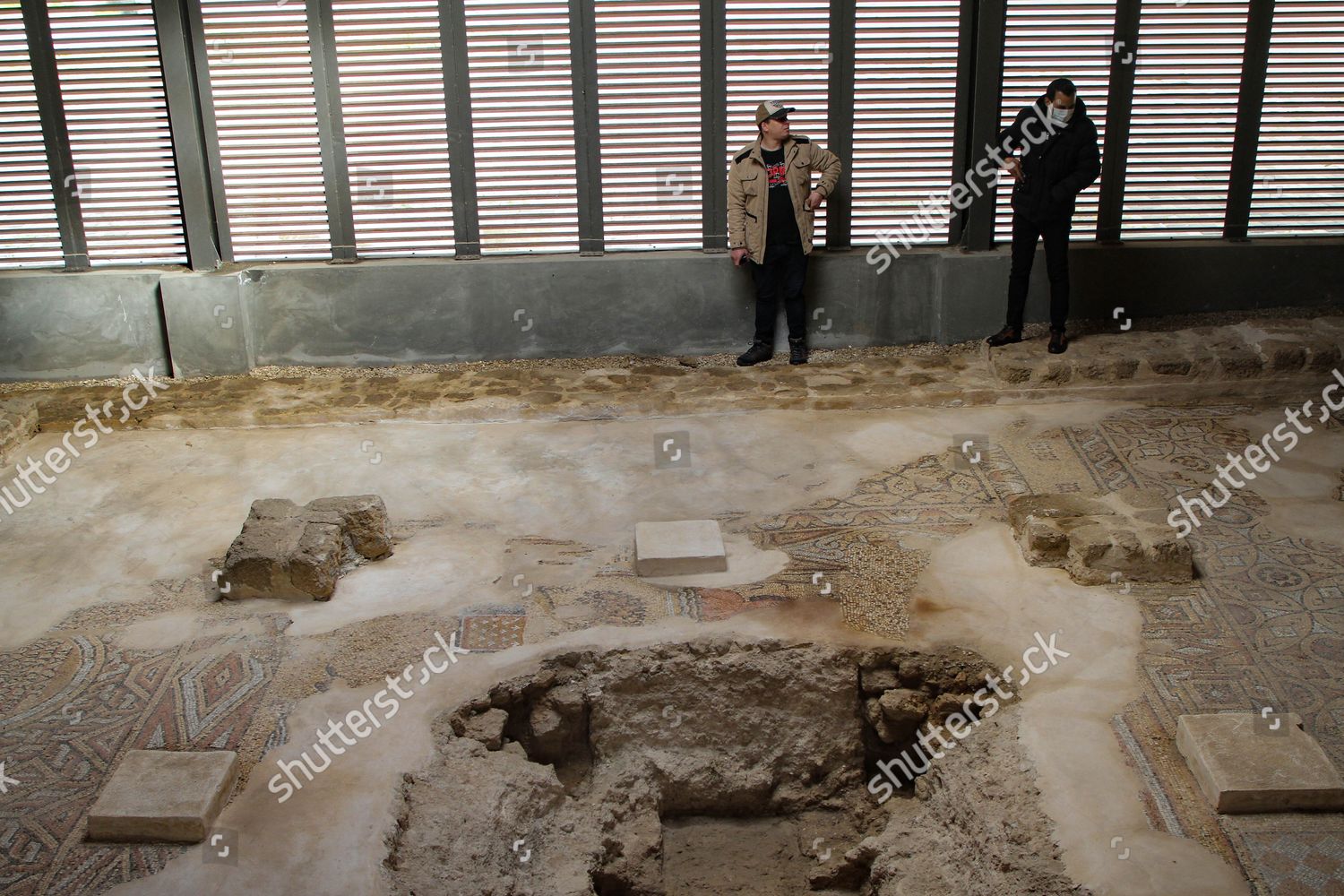 Visitors Roam Site Ancient Byzantine Church Editorial Stock Photo ...