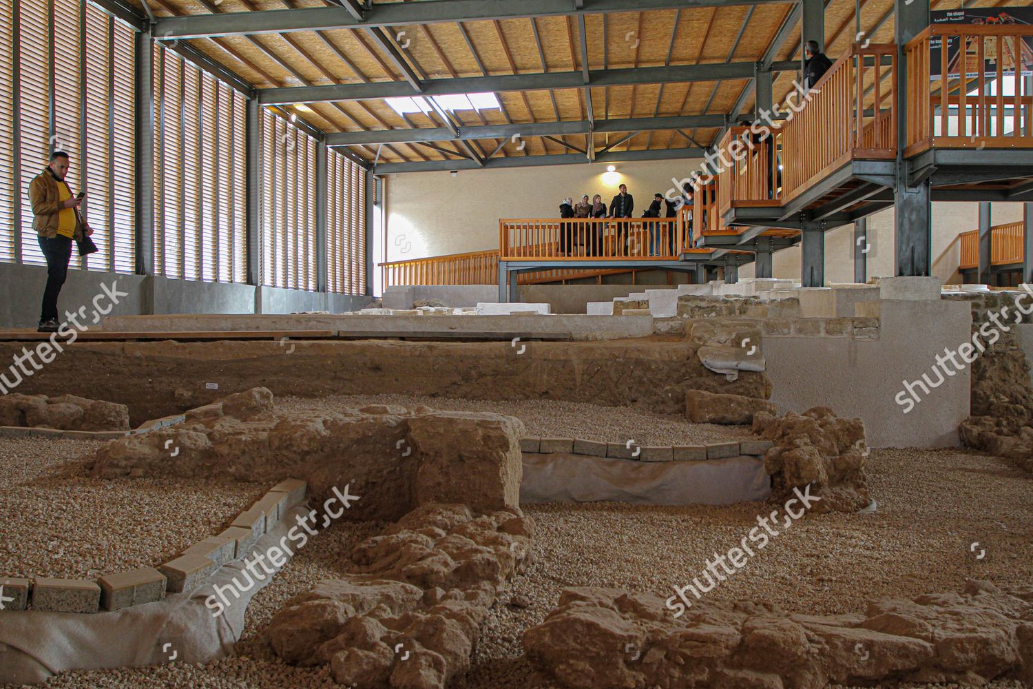 Visitors Roam Site Ancient Byzantine Church Editorial Stock Photo ...