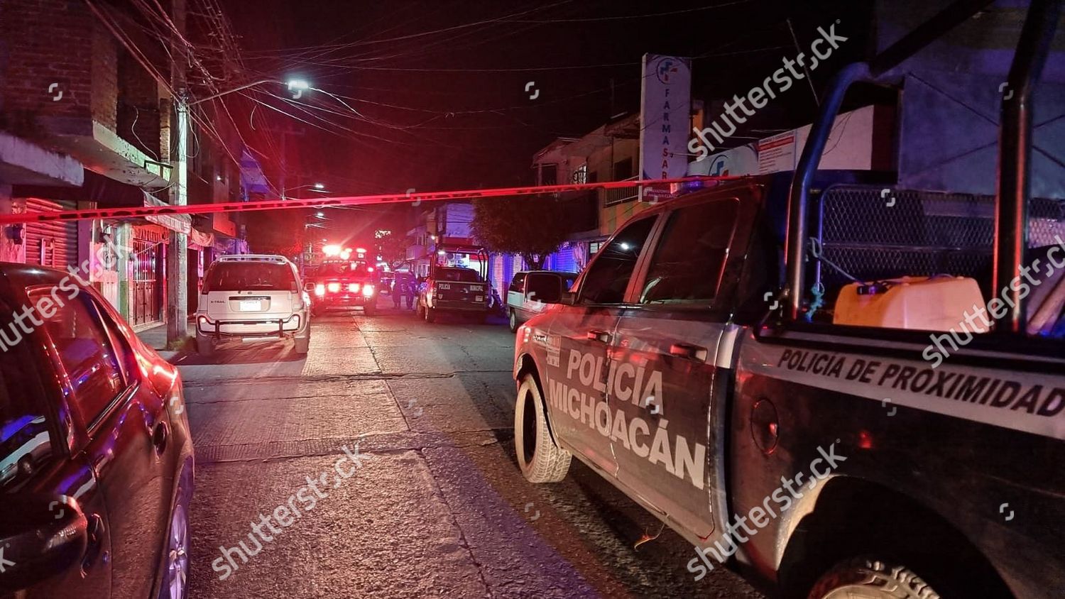 Police Guard Area Where Shooting Took Editorial Stock Photo - Stock ...