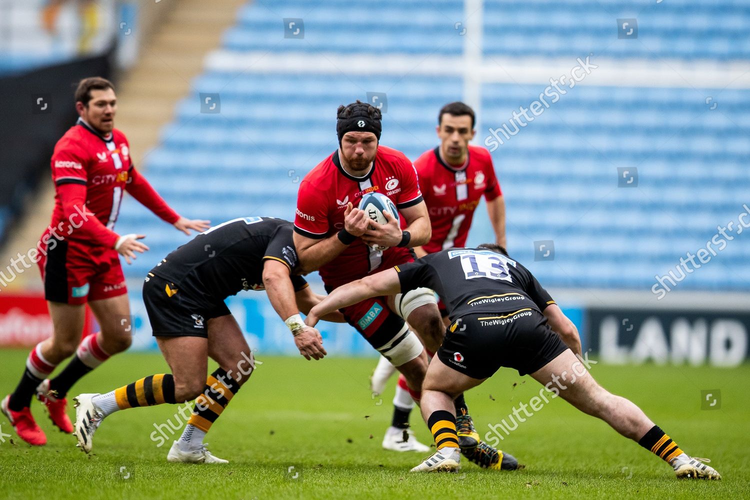 Tim Swinson Saracens 5 Runs Forward Editorial Stock Photo - Stock Image ...