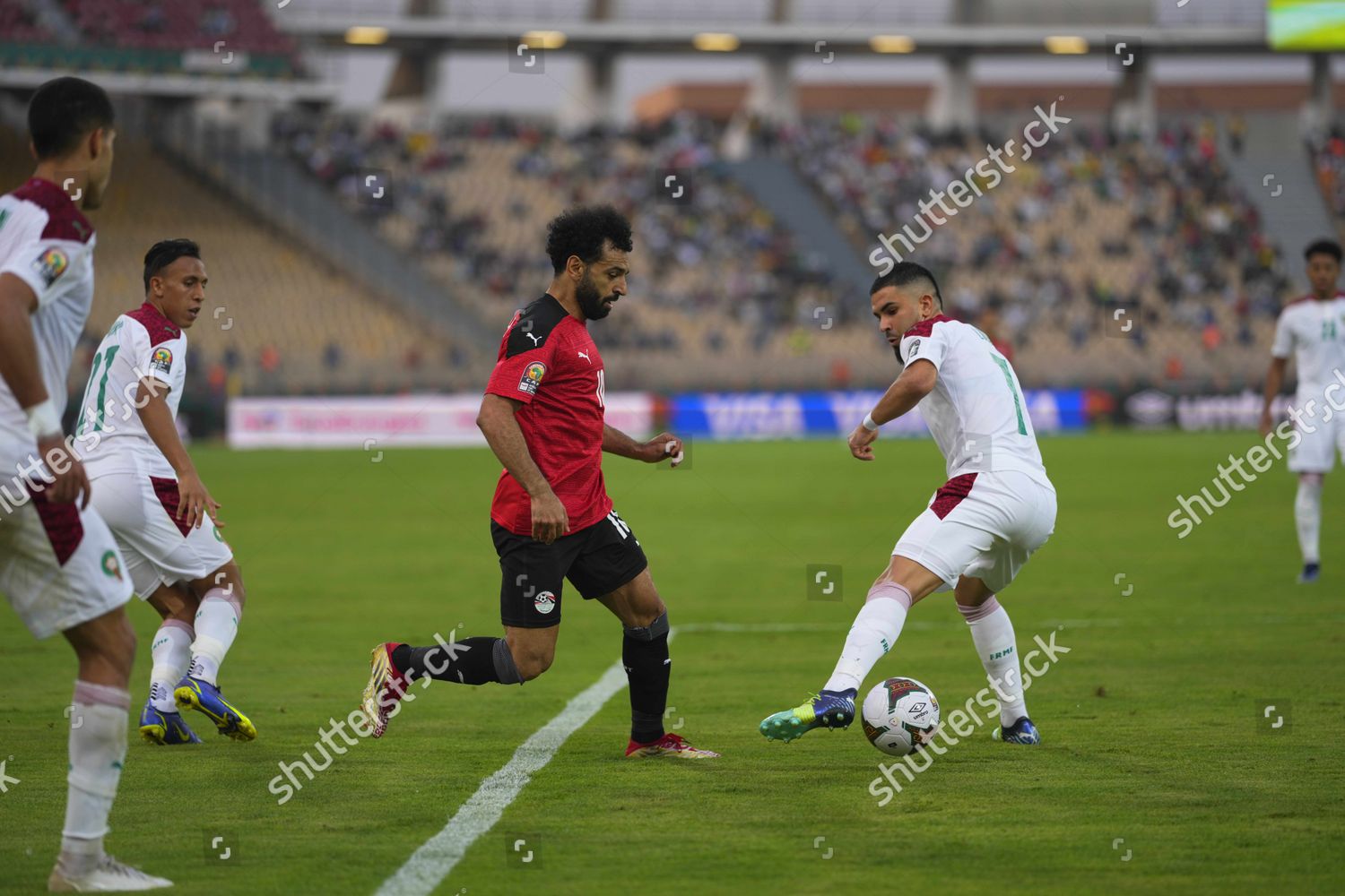 Mohamed Salah Captain Egypt During Morocco Editorial Stock Photo ...