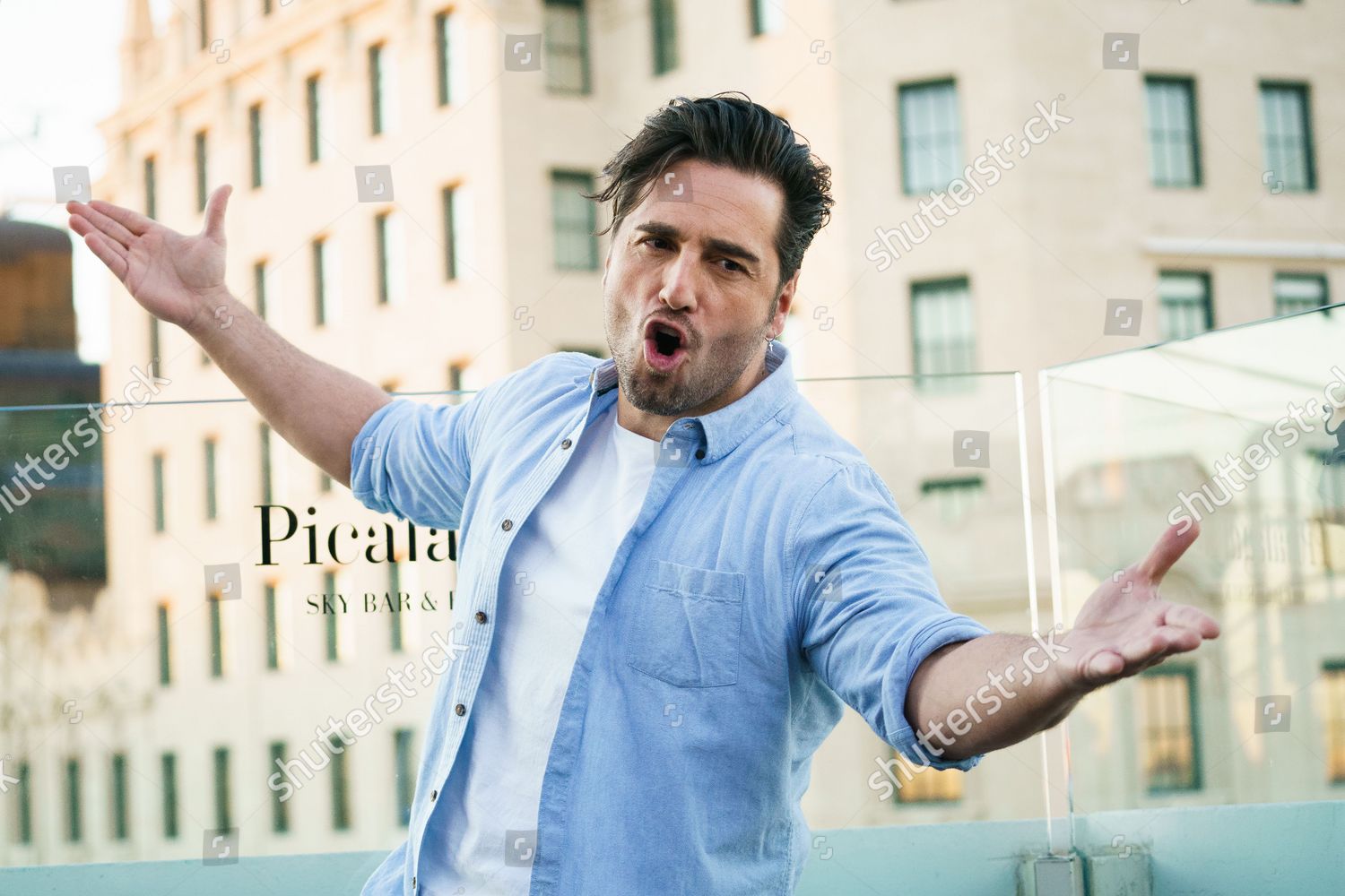 Singer David Bustamante Poses During Presentation Editorial Stock Photo ...