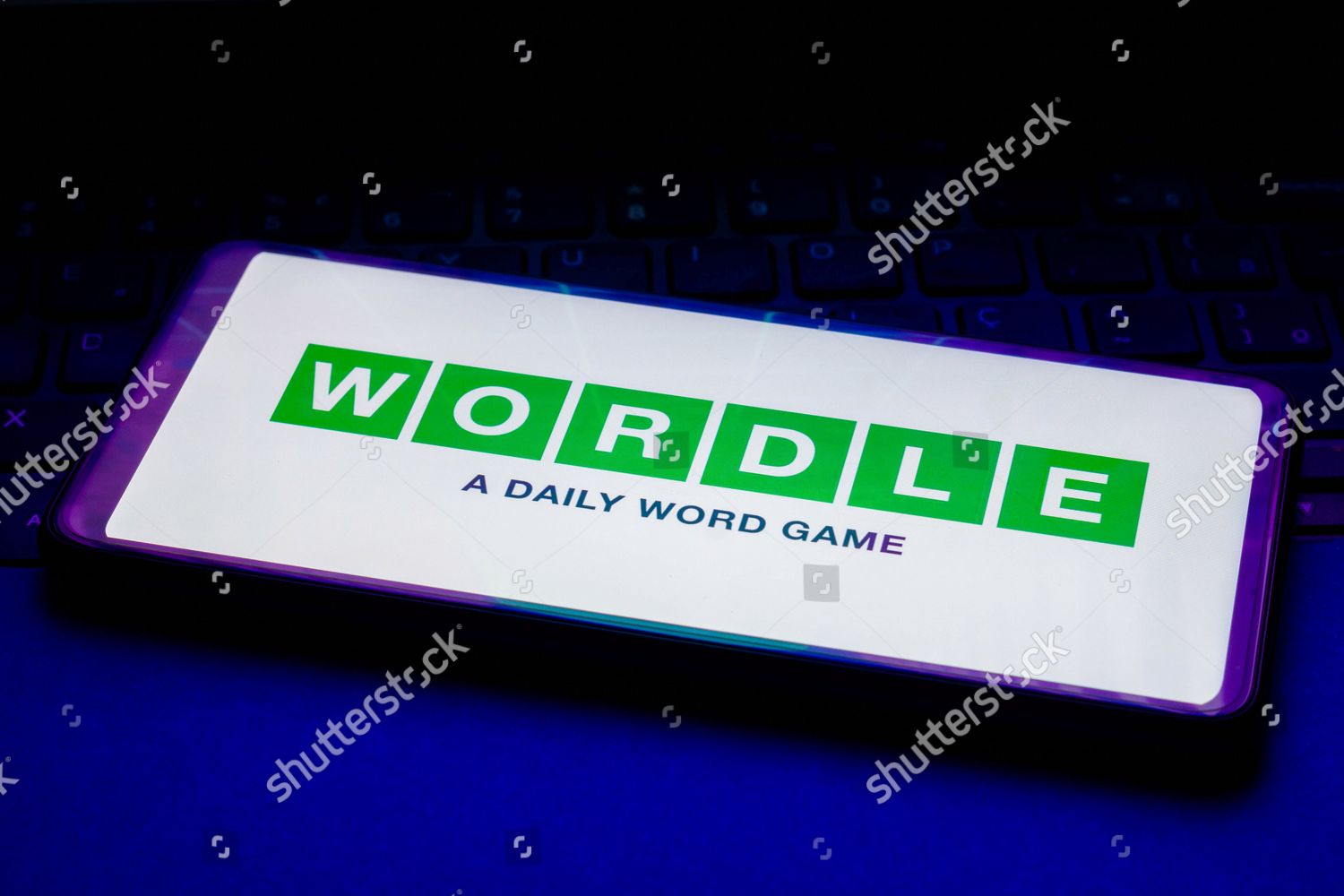 This Photo Illustration Wordle Logo Seen Editorial Stock Photo - Stock ...