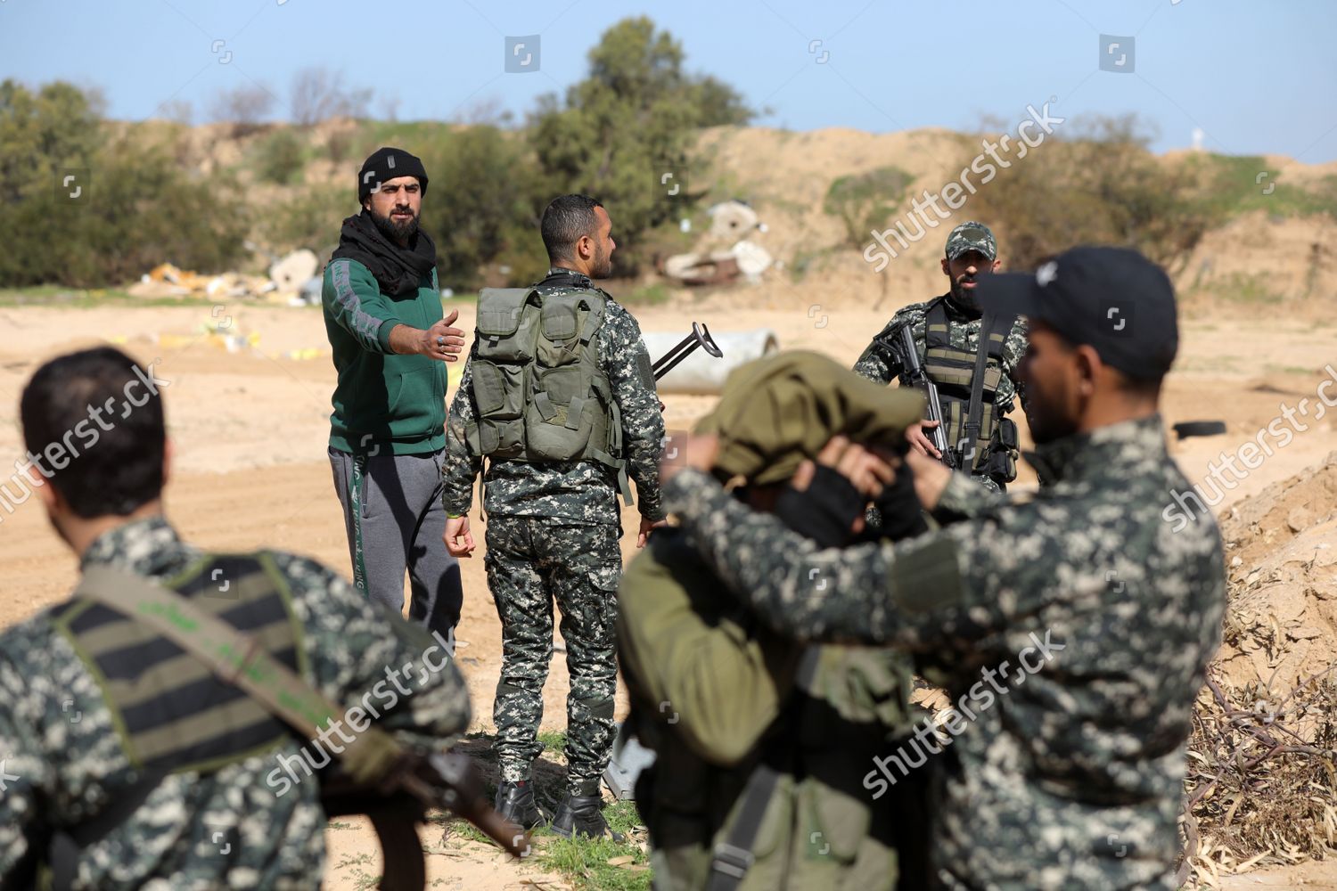Palestinian Actors Crew Shoot Scene Series Editorial Stock Photo ...