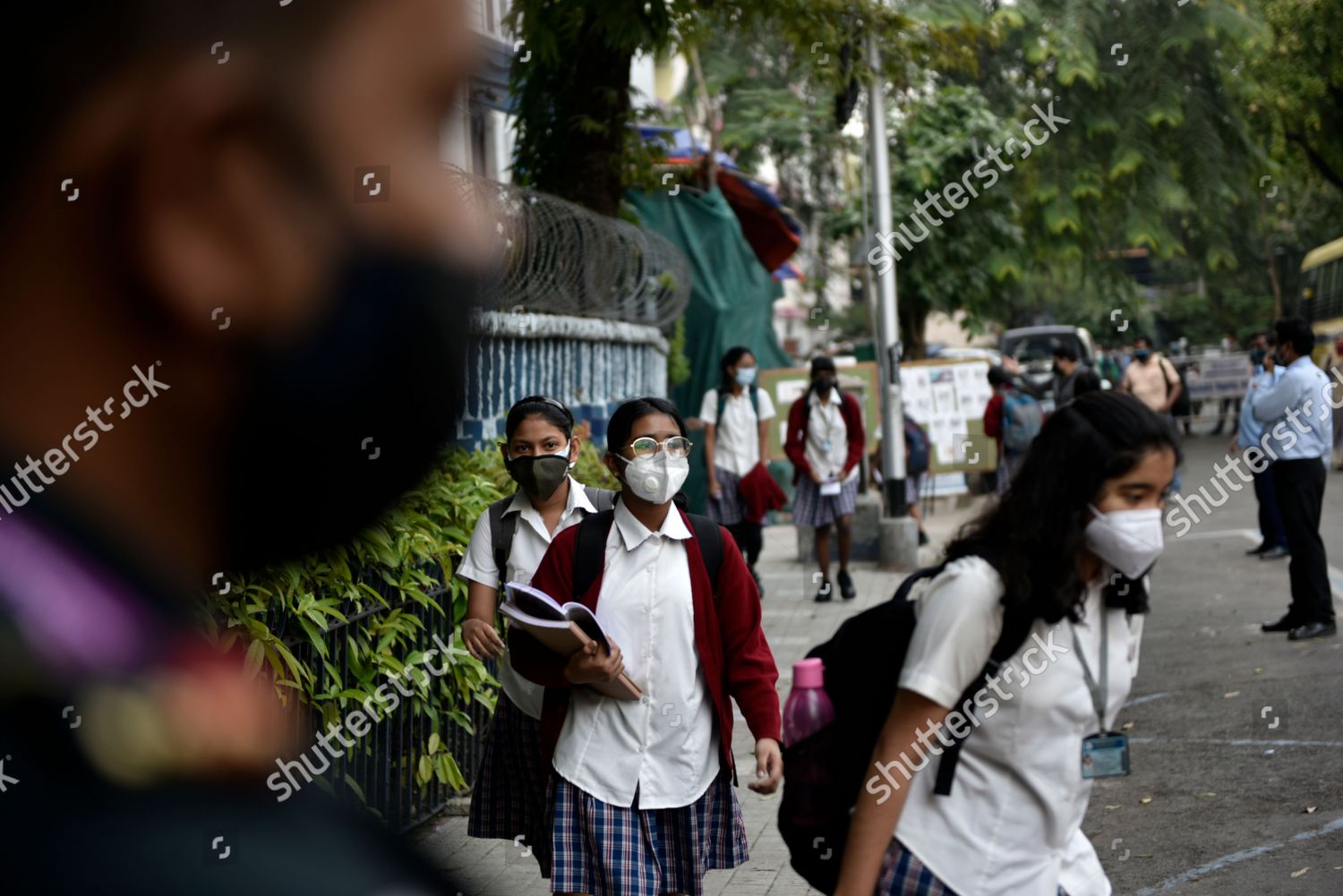 School Students Return Home Schools Resumed Editorial Stock Photo ...