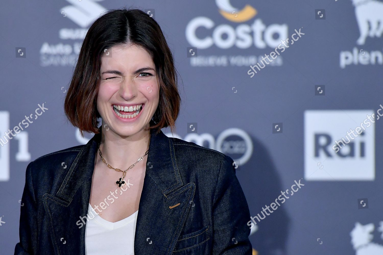 Italian Actress Maria Chiara Giannetta Poses Editorial Stock Photo ...