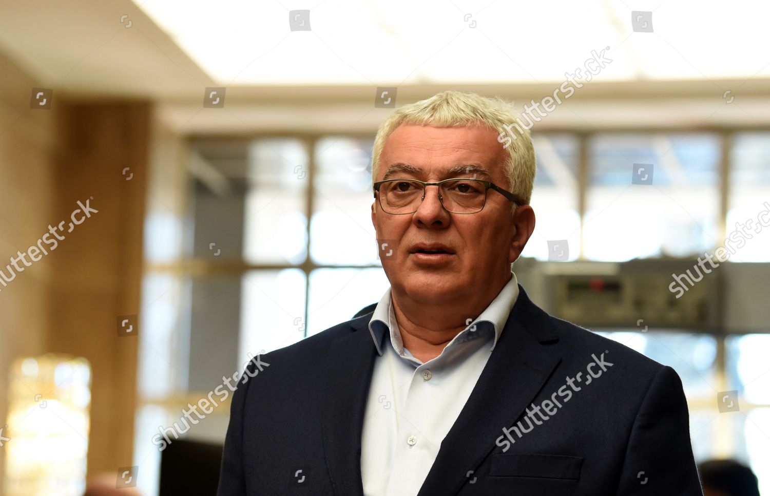 Montenegros Lawmaker Andrija Mandic Arrives Parliament Editorial Stock ...