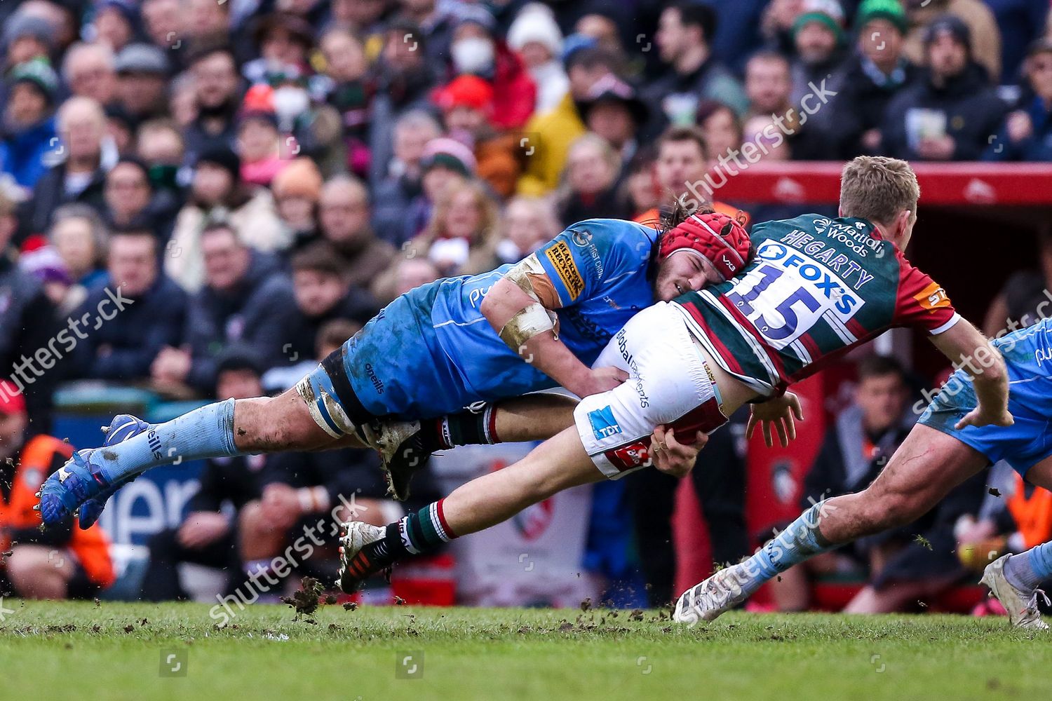 Kyle Hatherell Worcester Warriors Tackles Bryce Editorial Stock Photo ...