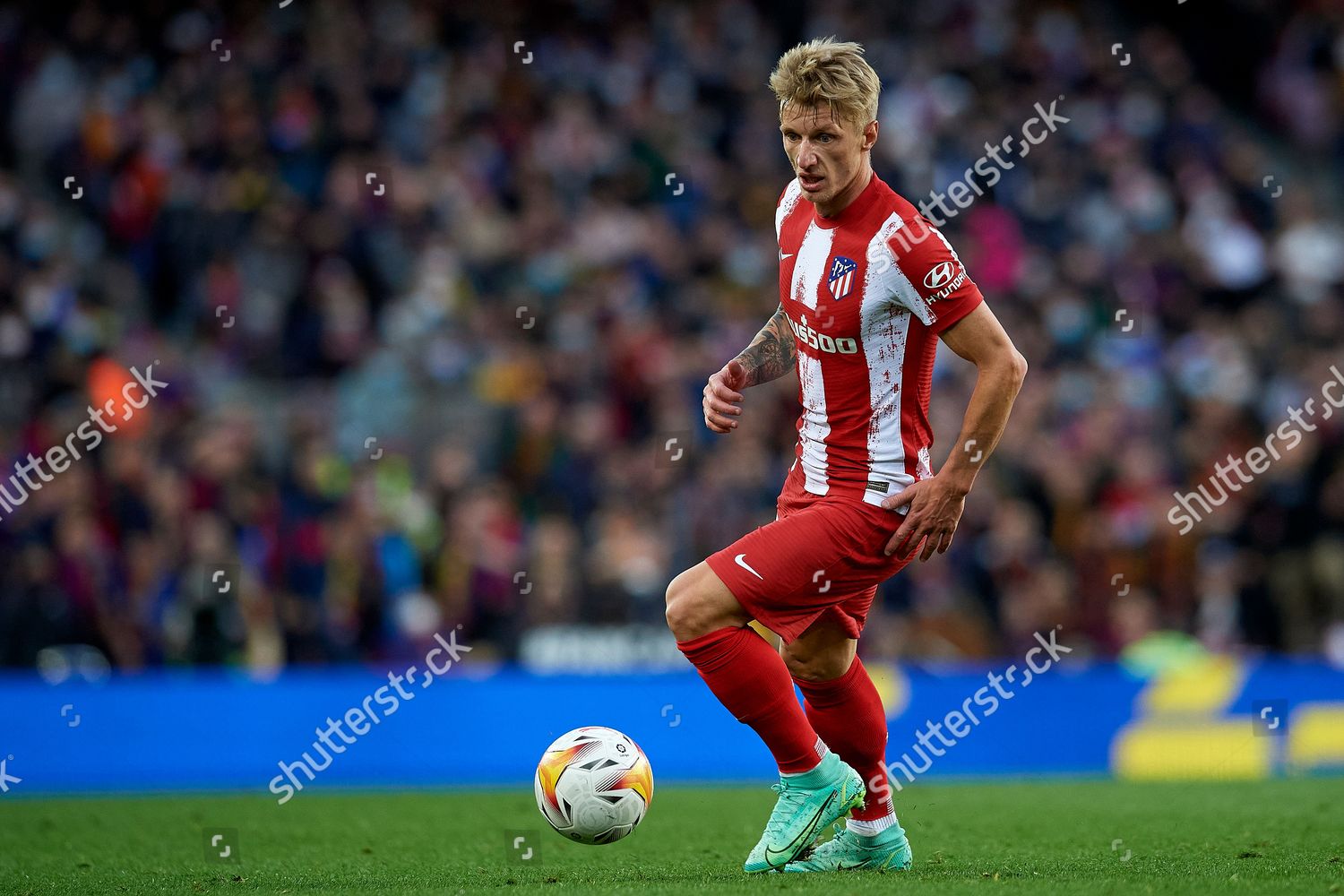 Daniel Wass Atletico Madrid Action During Editorial Stock Photo - Stock ...