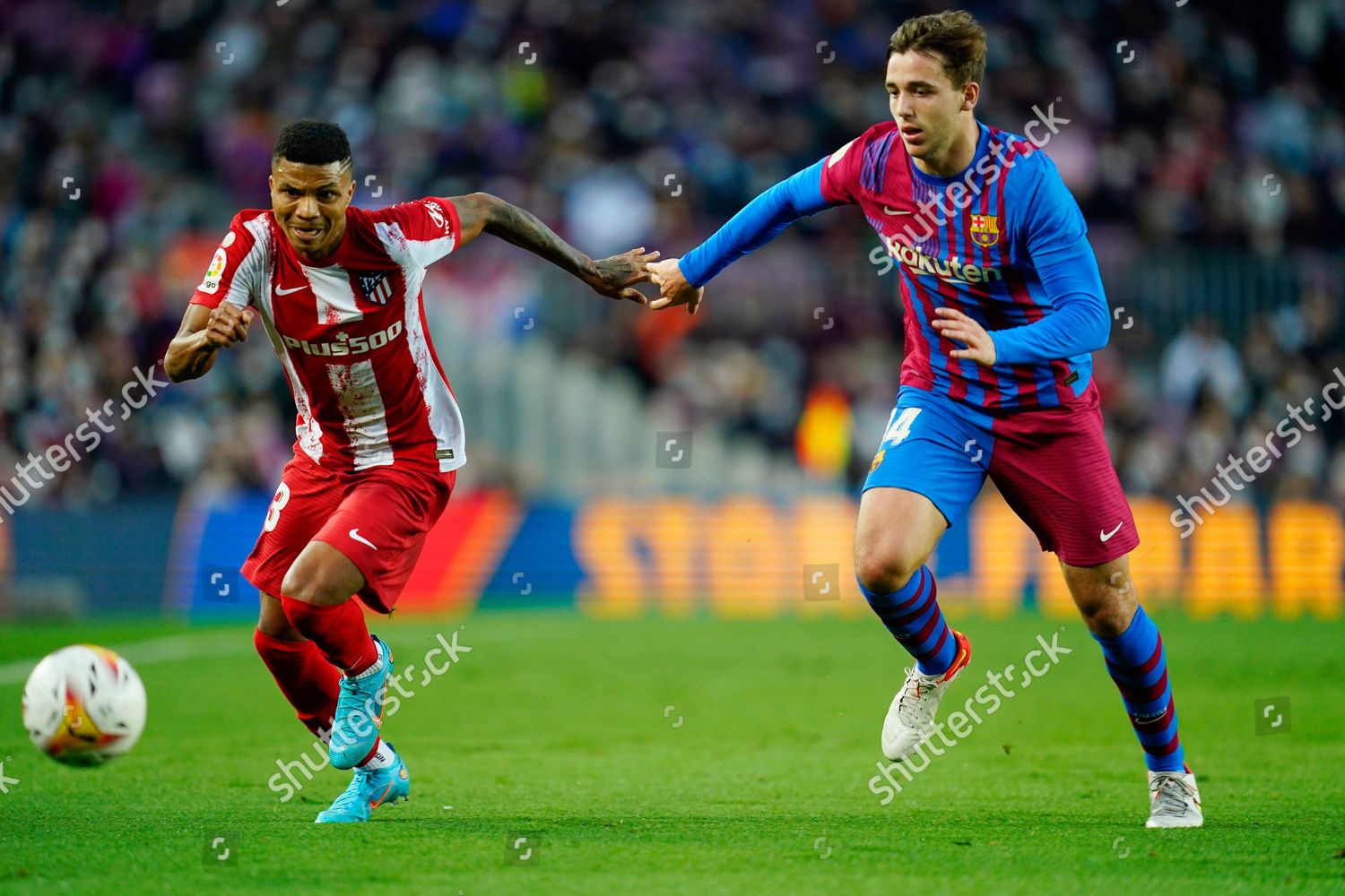 Nico Gonzalez Fc Barcelona Reinildo Mandava Editorial Stock Photo ...