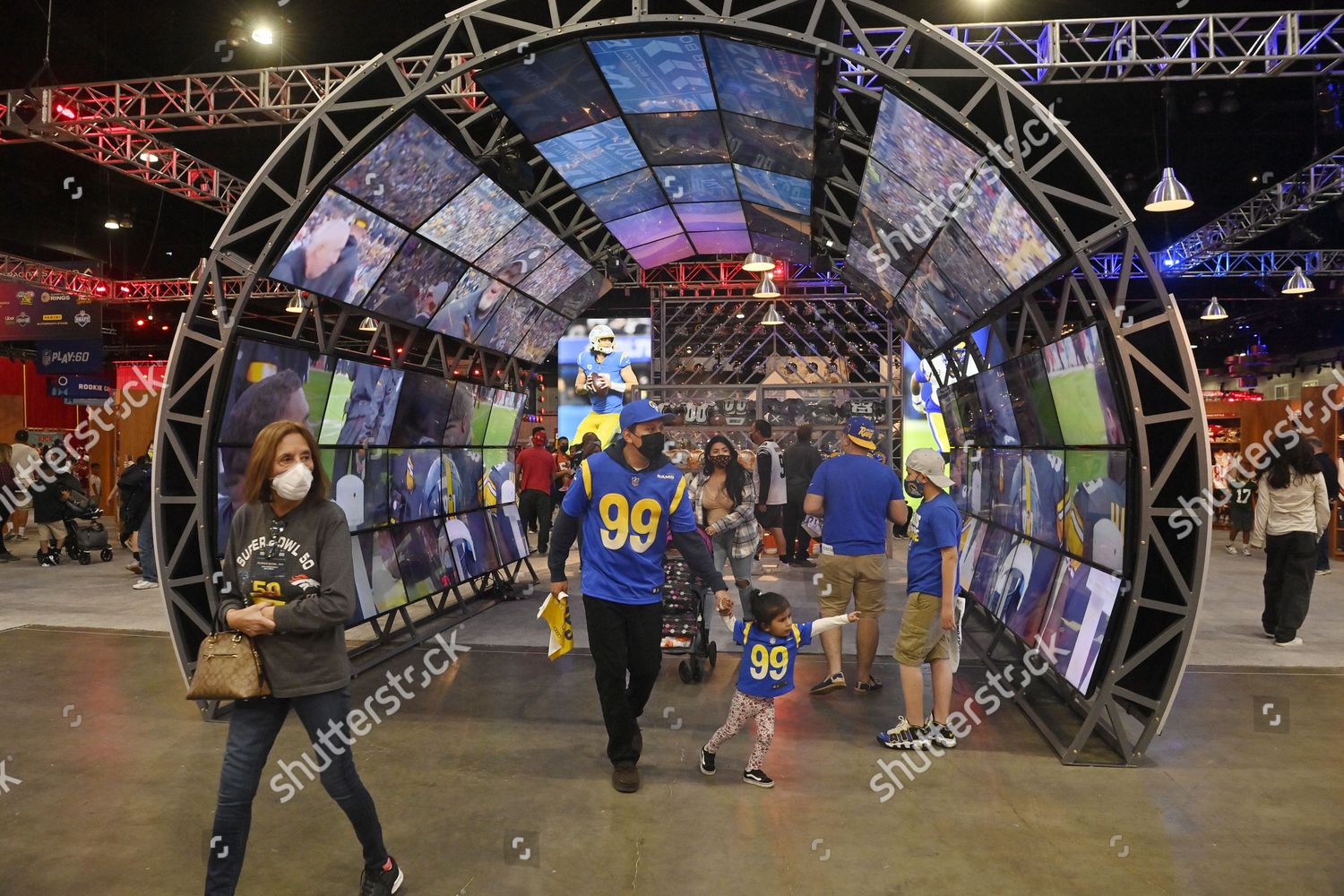 Visitors Immerse Themselves History Nfl Interactive Editorial Stock ...