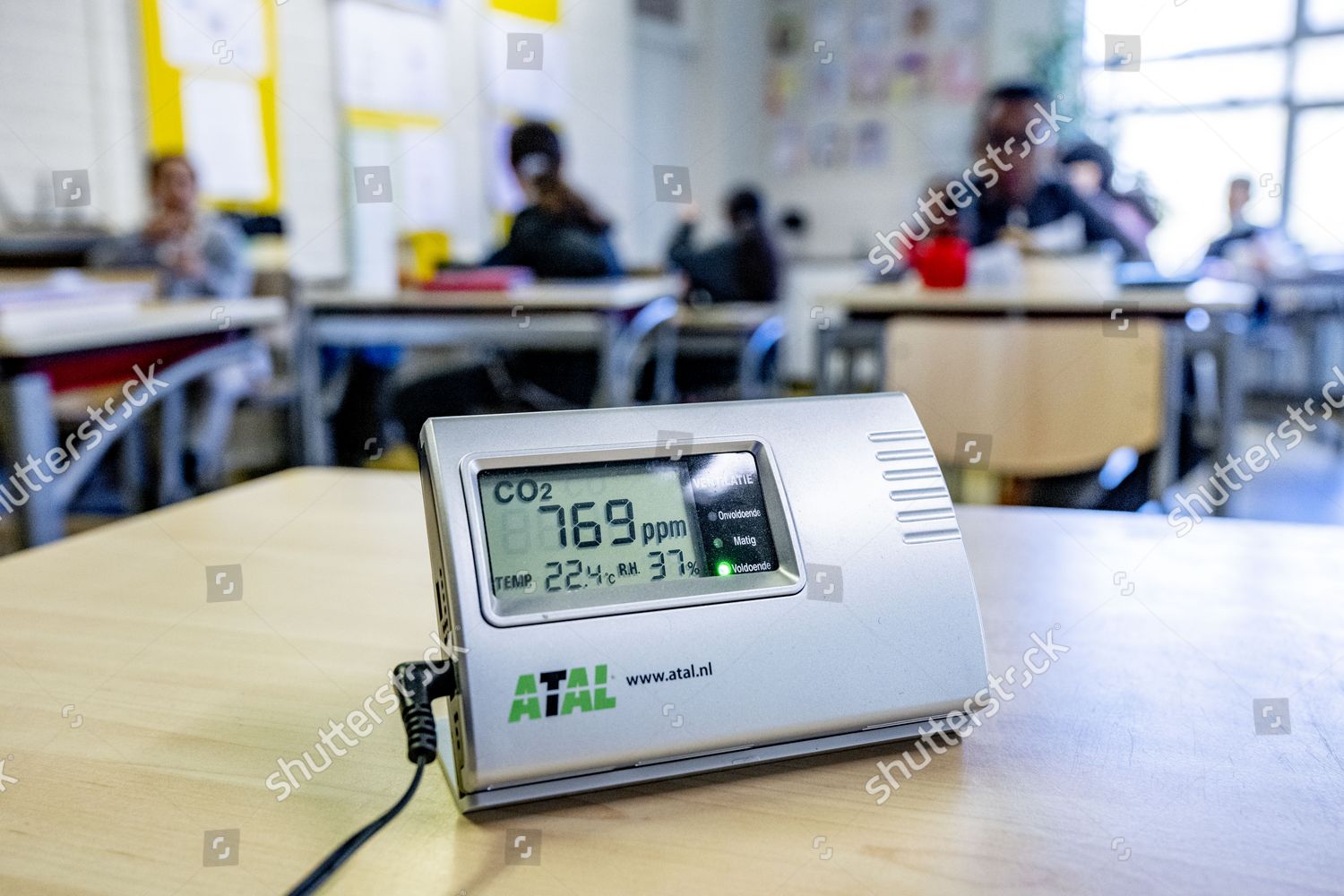 Co2 Meter Classroom This Measures Amount Editorial Stock Photo - Stock ...
