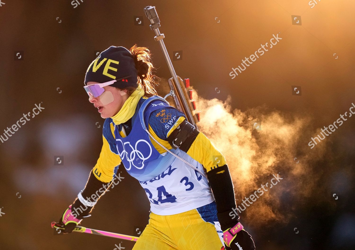 Linn Persson Sweden Competes During Biathlon Editorial Stock Photo ...