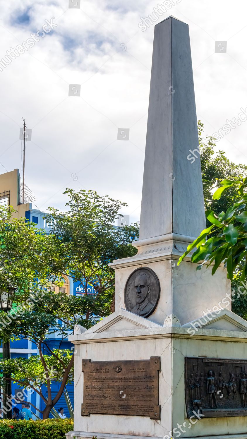 Monolith Monument Honoring Pedro Figueredo Perucho Editorial Stock ...