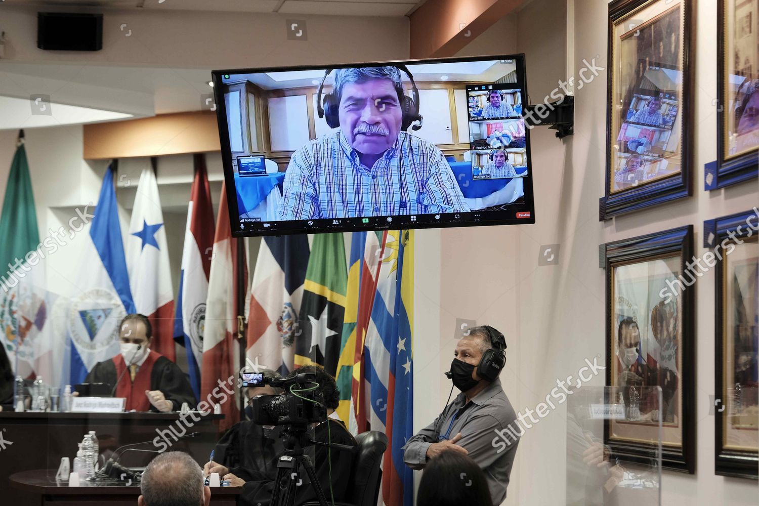 Indigenous Leader Rodrigo Tot On Screen Editorial Stock Photo - Stock ...