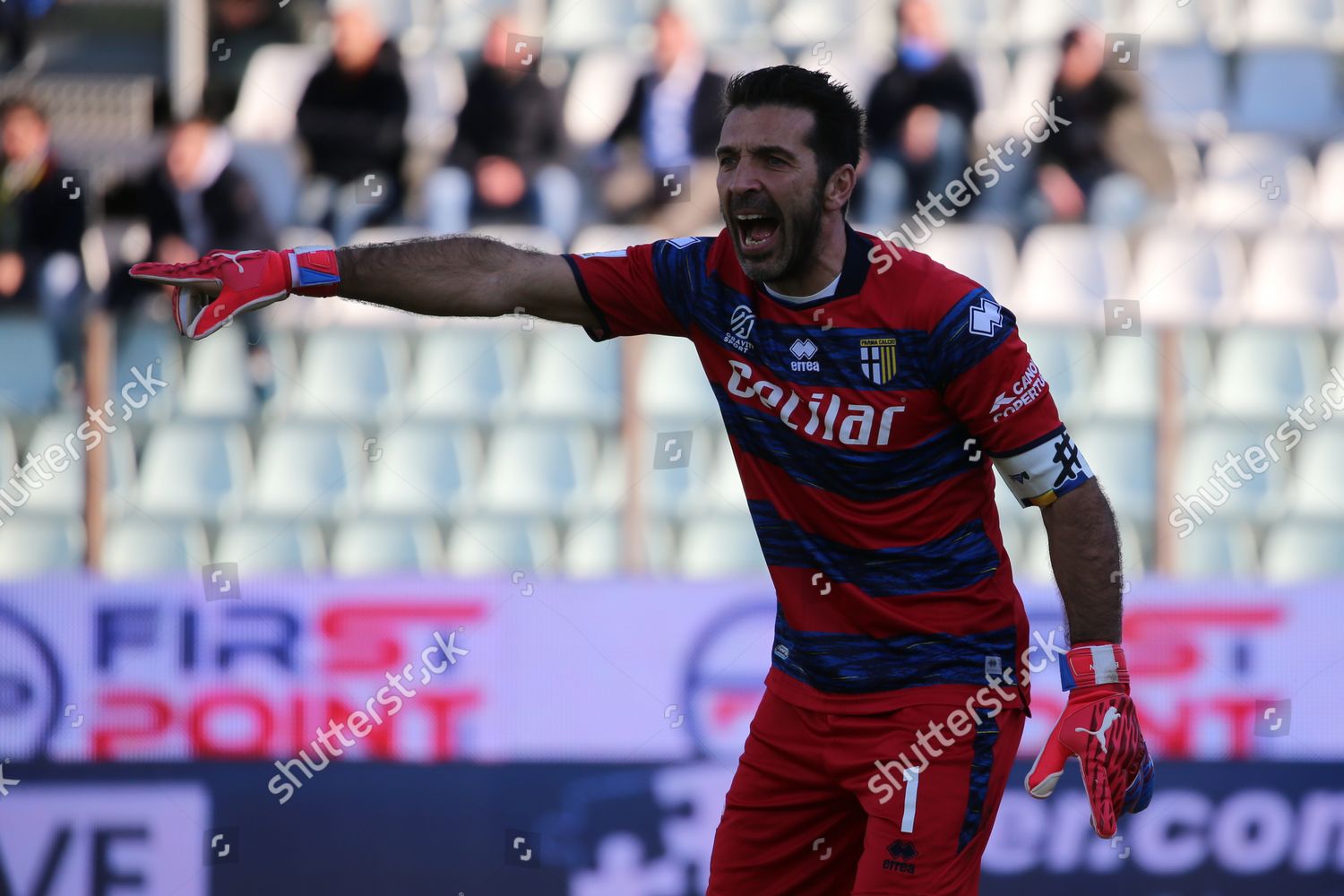 Gianluigi Buffon Parma Calcio Gestures Editorial Stock Photo - Stock ...