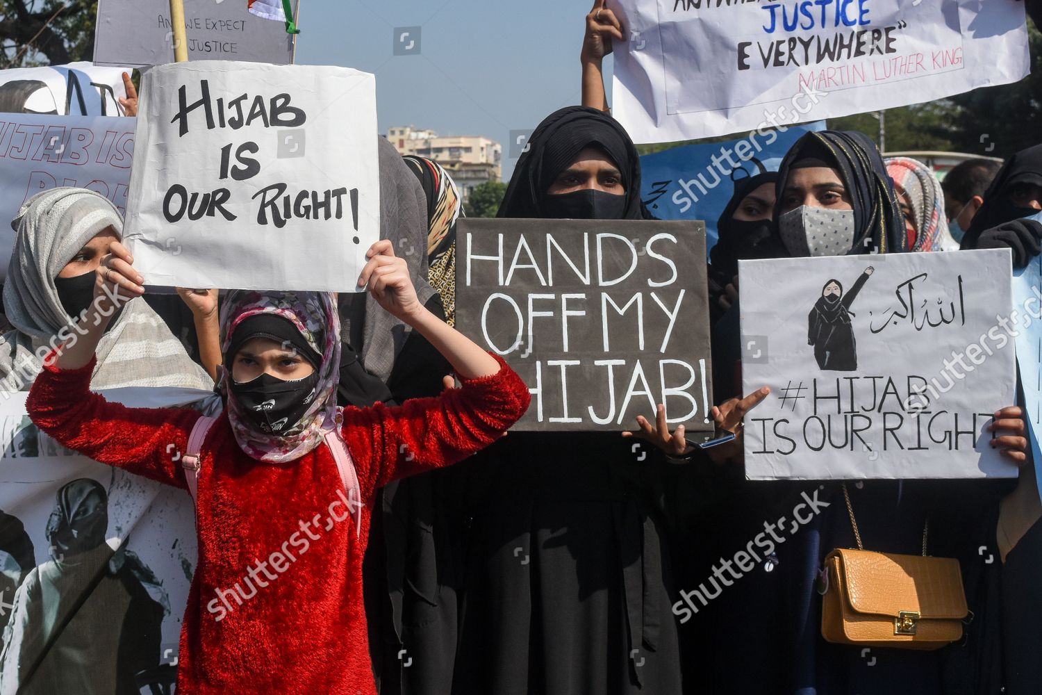 Students Citizens Clad Burqa Joined Peaceful Editorial Stock Photo ...