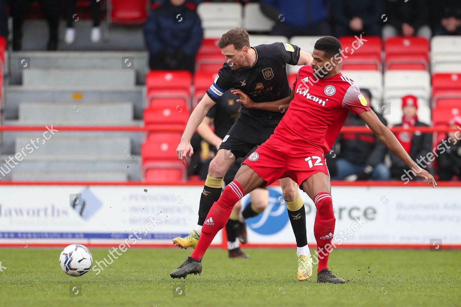 Accrington Stanley Defender Michael Nottingham 12 Editorial Stock Photo ...