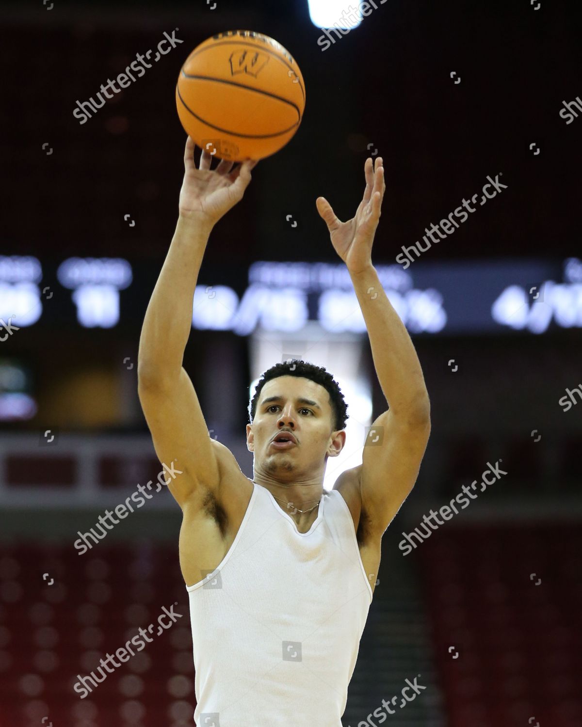 Wisconsin Badgers Guard Johnny Davis 1 Editorial Stock Photo - Stock ...
