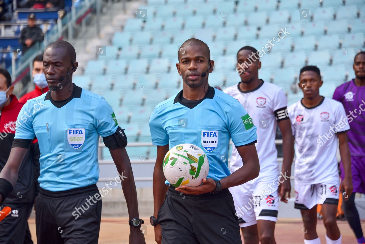 Referee Issa Sy Seen During Caf Editorial Stock Photo - Stock Image ...