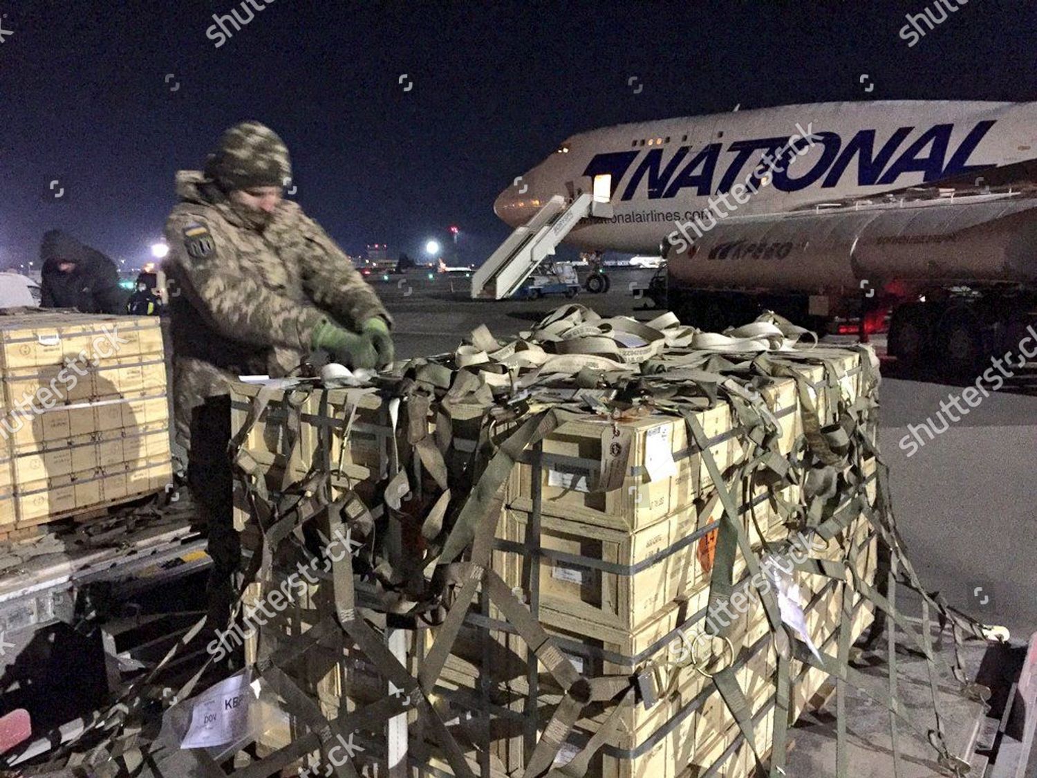 Military Shipment Us Including Ammunition Javelin Editorial Stock Photo ...