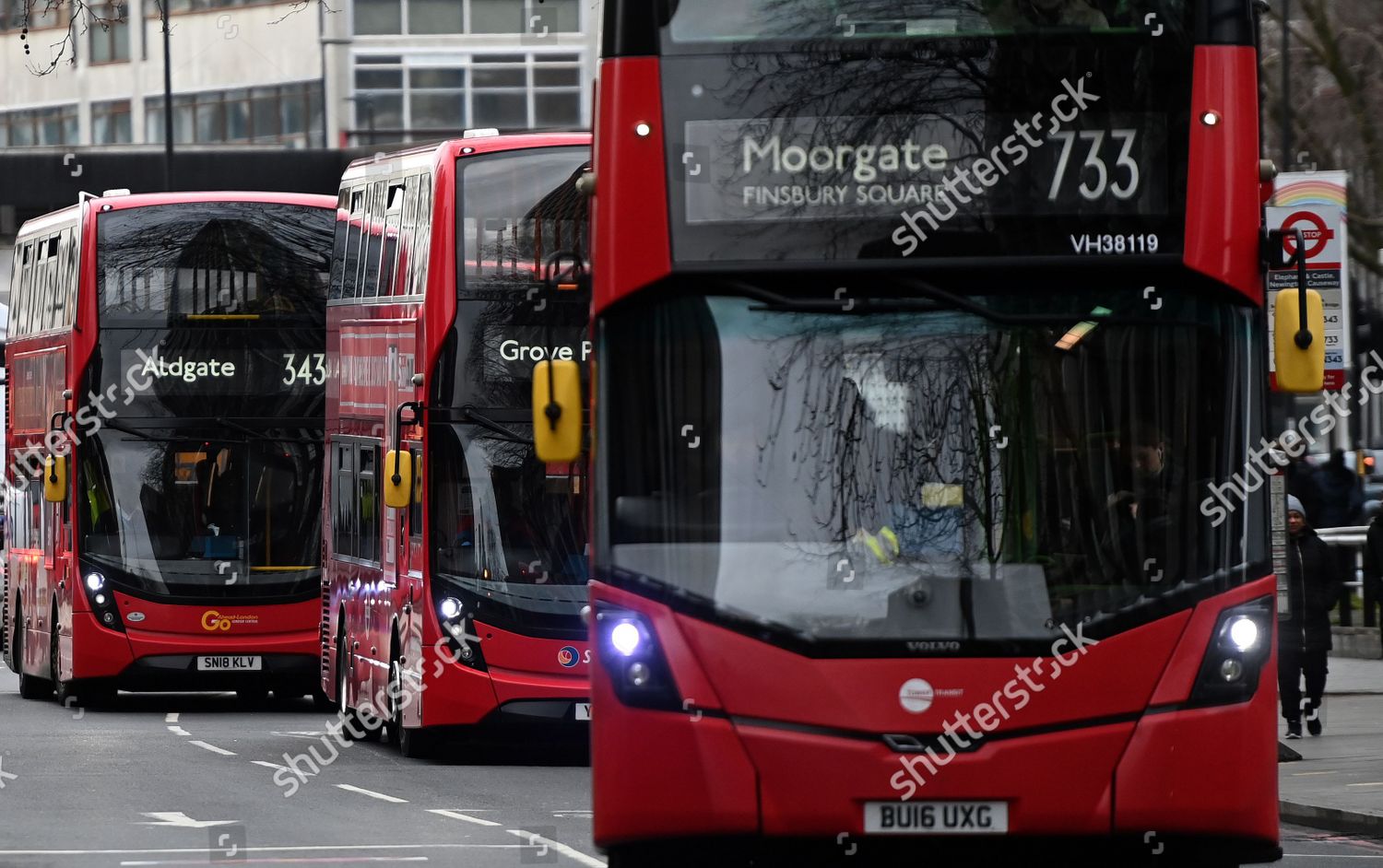 Buses During Rush Hour London Britain Editorial Stock Photo - Stock ...